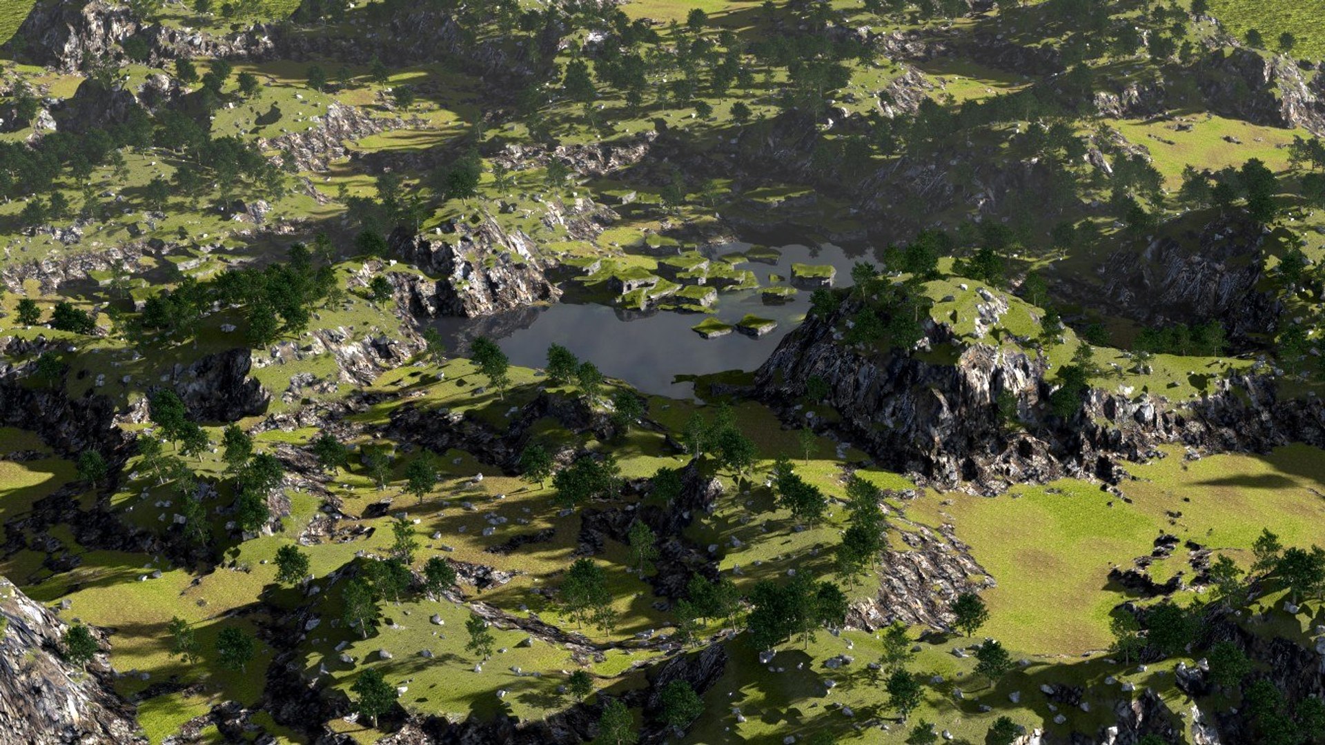 3d Green Oasis Model