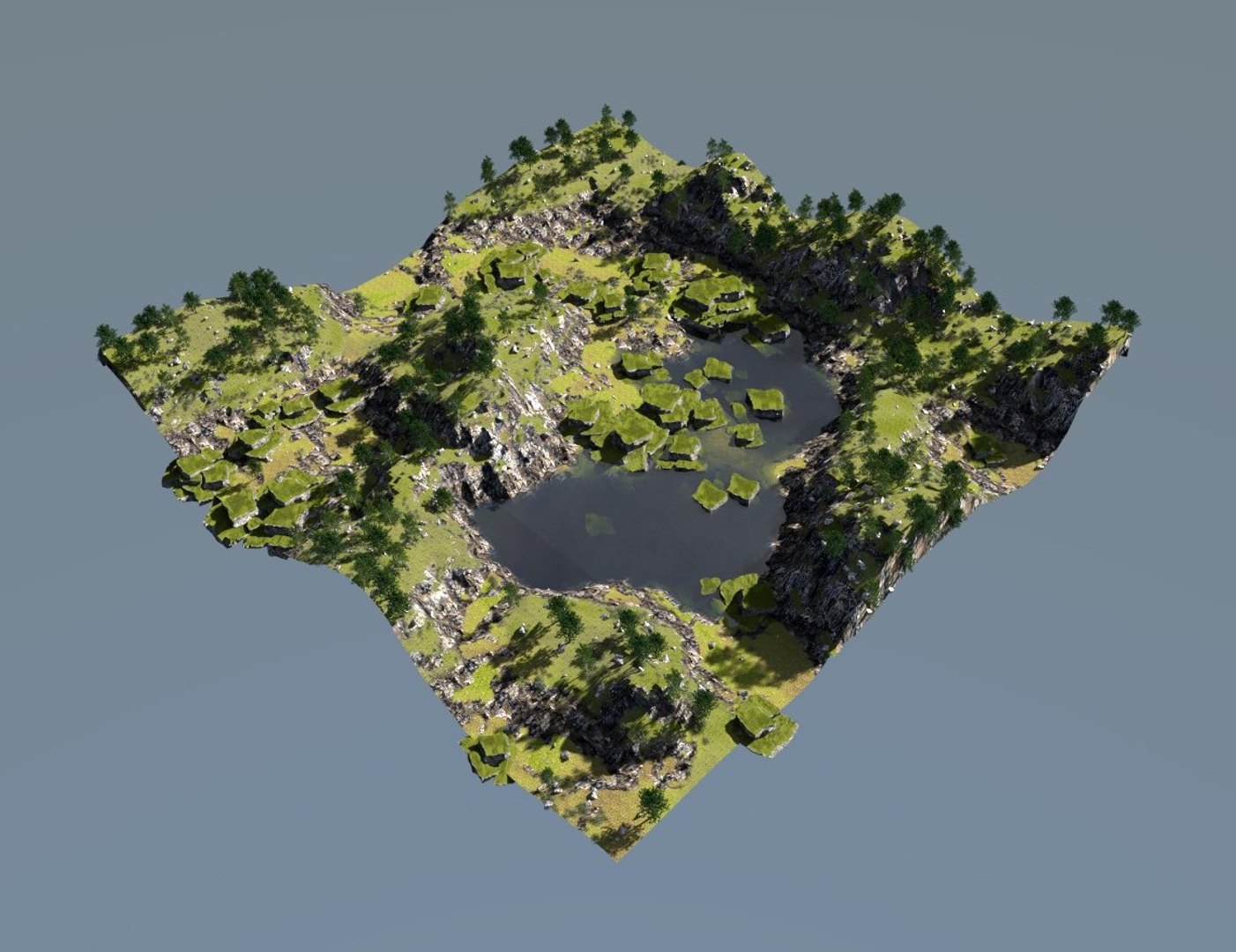 3d Green Oasis Model