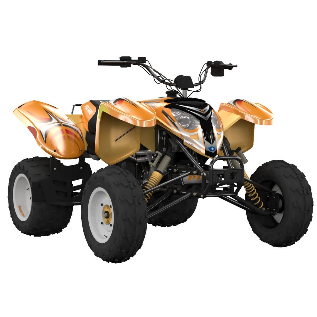 Polaris 500 Atv Quad 3d Model