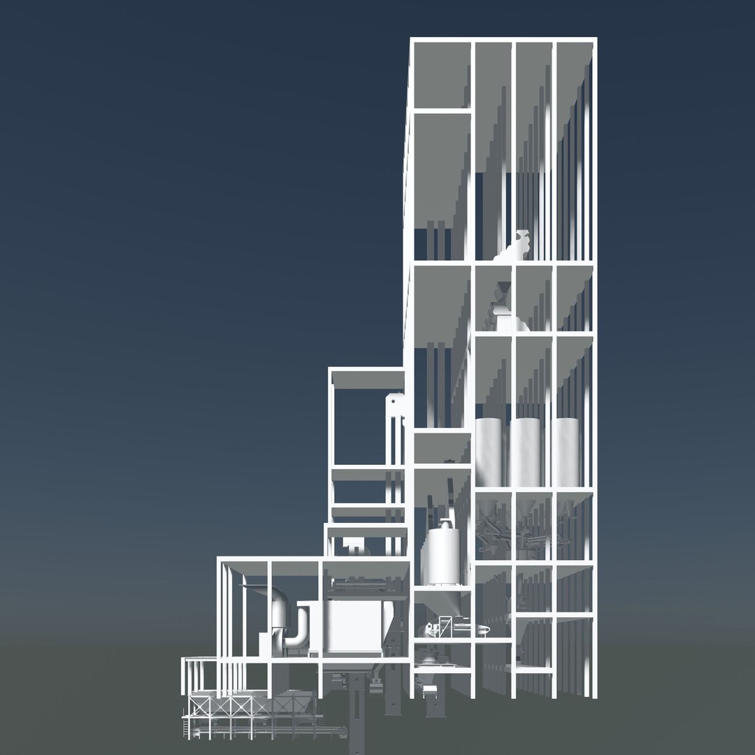 3D Industrial tower - TurboSquid 2159938