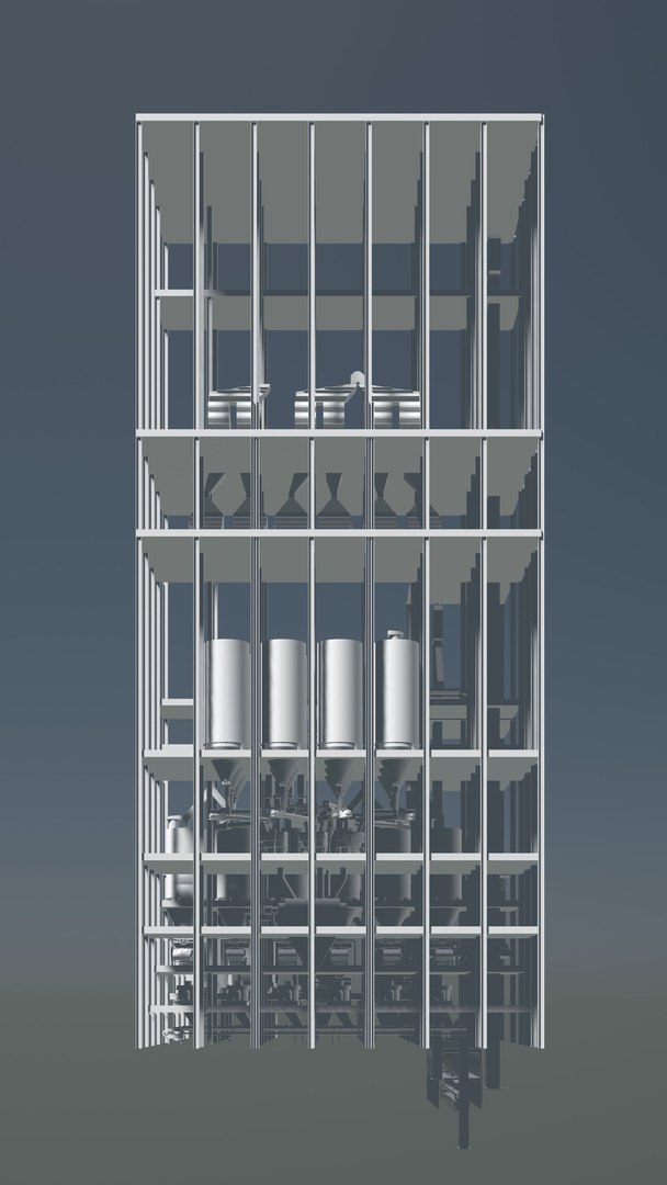 3D Industrial tower - TurboSquid 2159938
