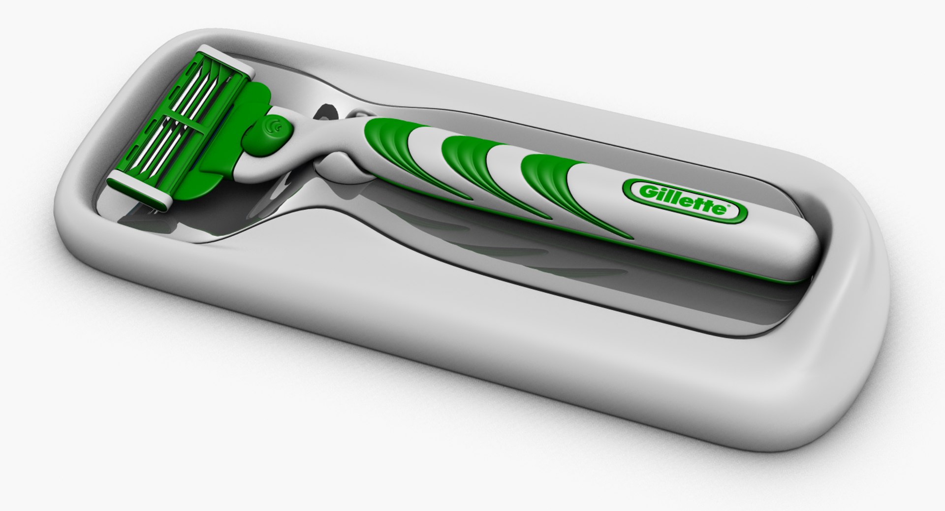 3d Gillette Mach 3 Model