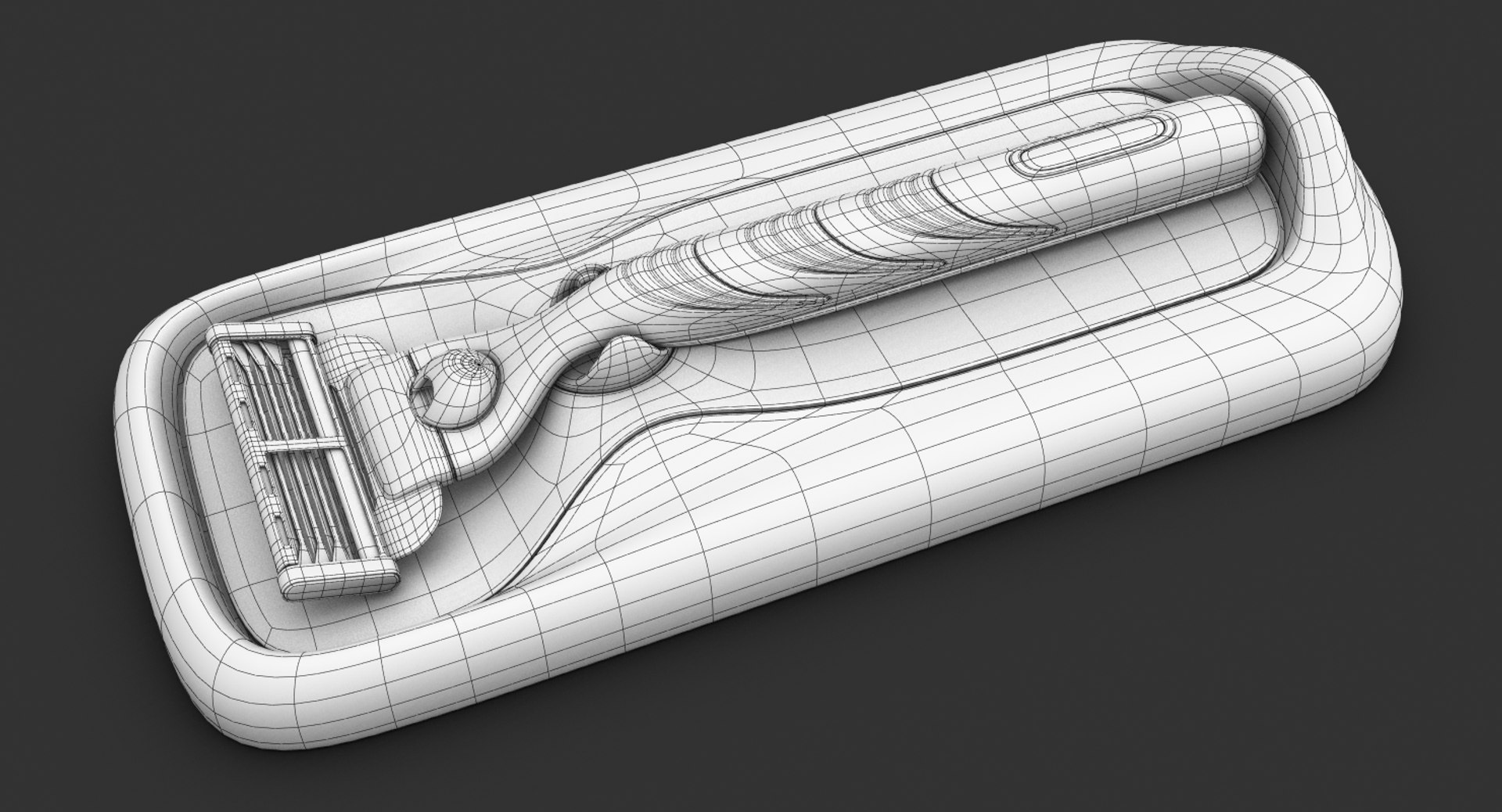 3d Gillette Mach 3 Model