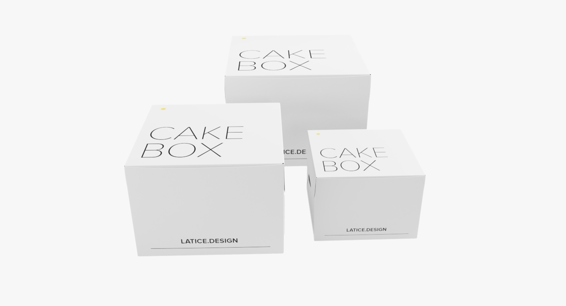 3D Cake Box - TurboSquid 1400830