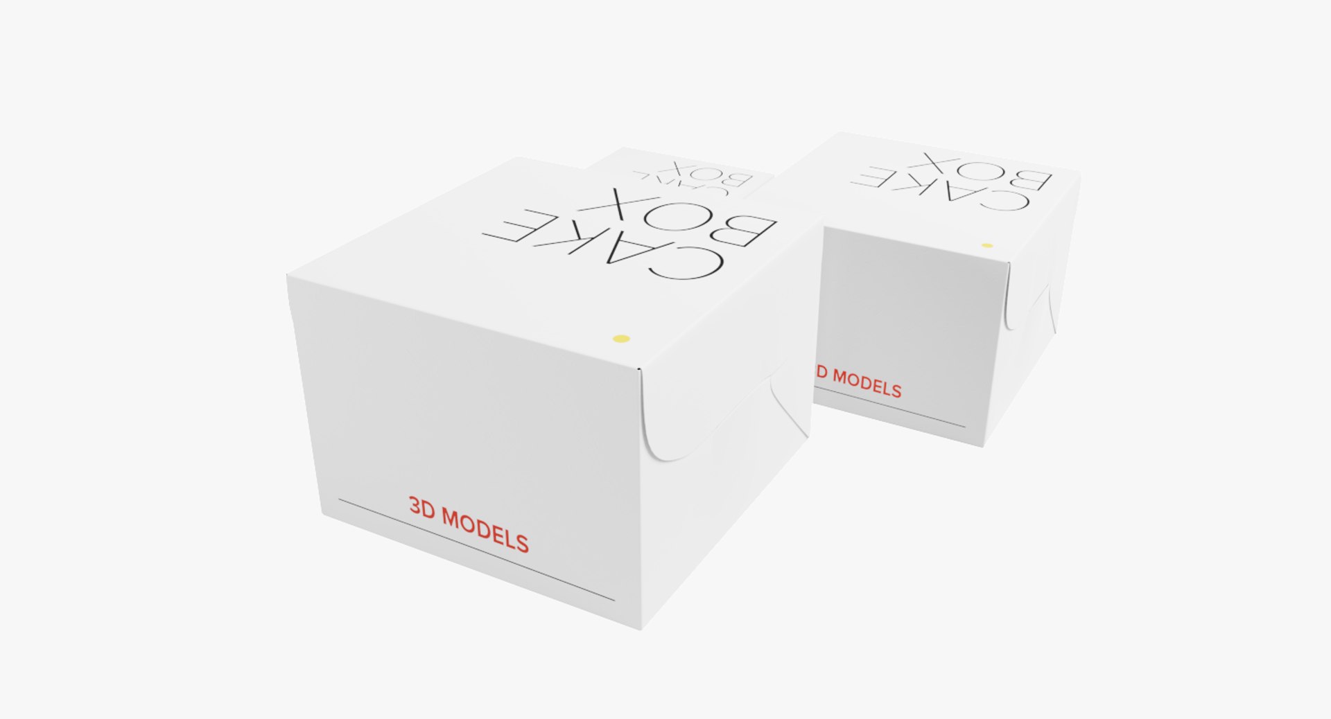 3D Cake Box - TurboSquid 1400830
