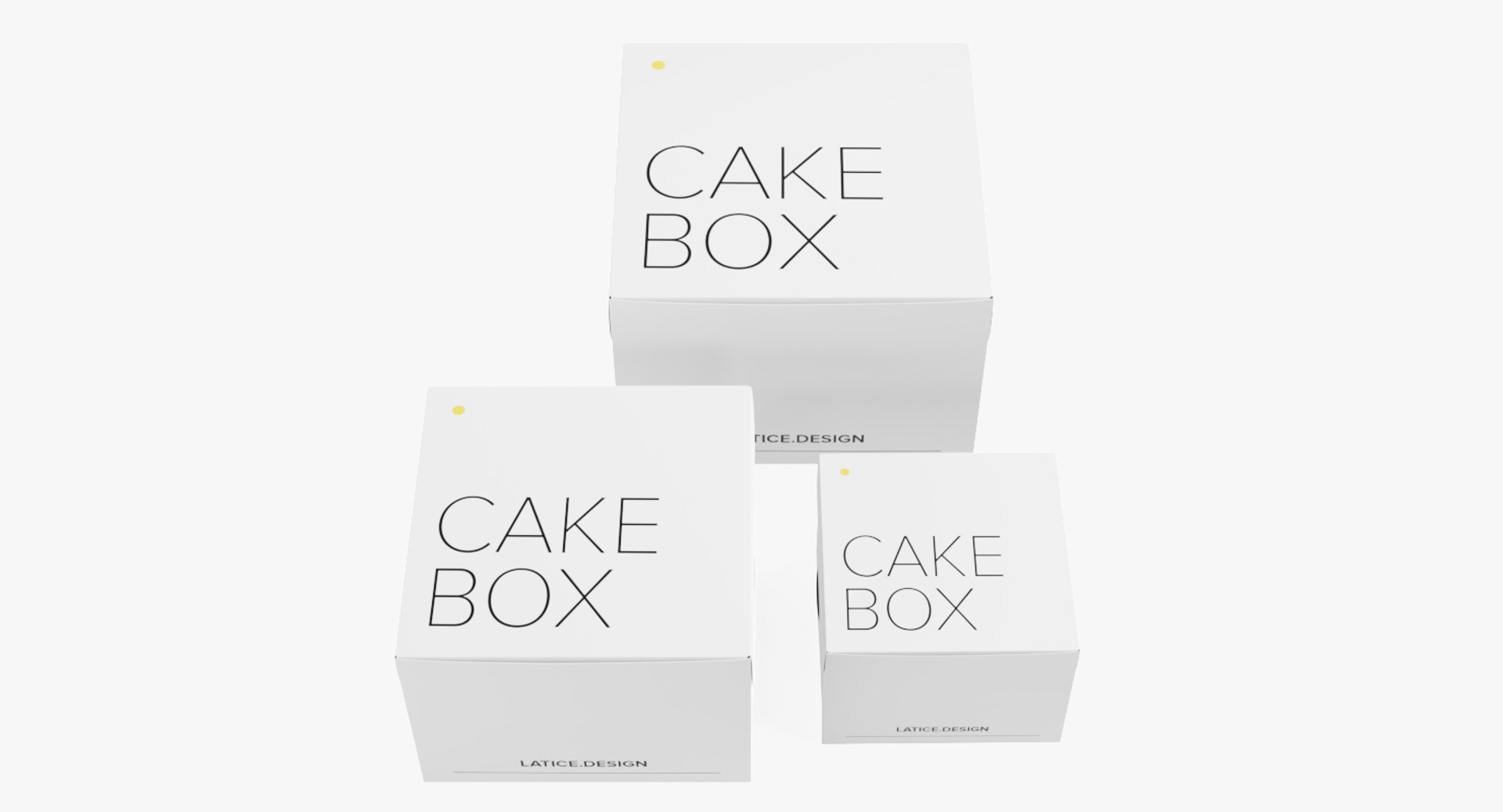 3D Cake Box - TurboSquid 1400830
