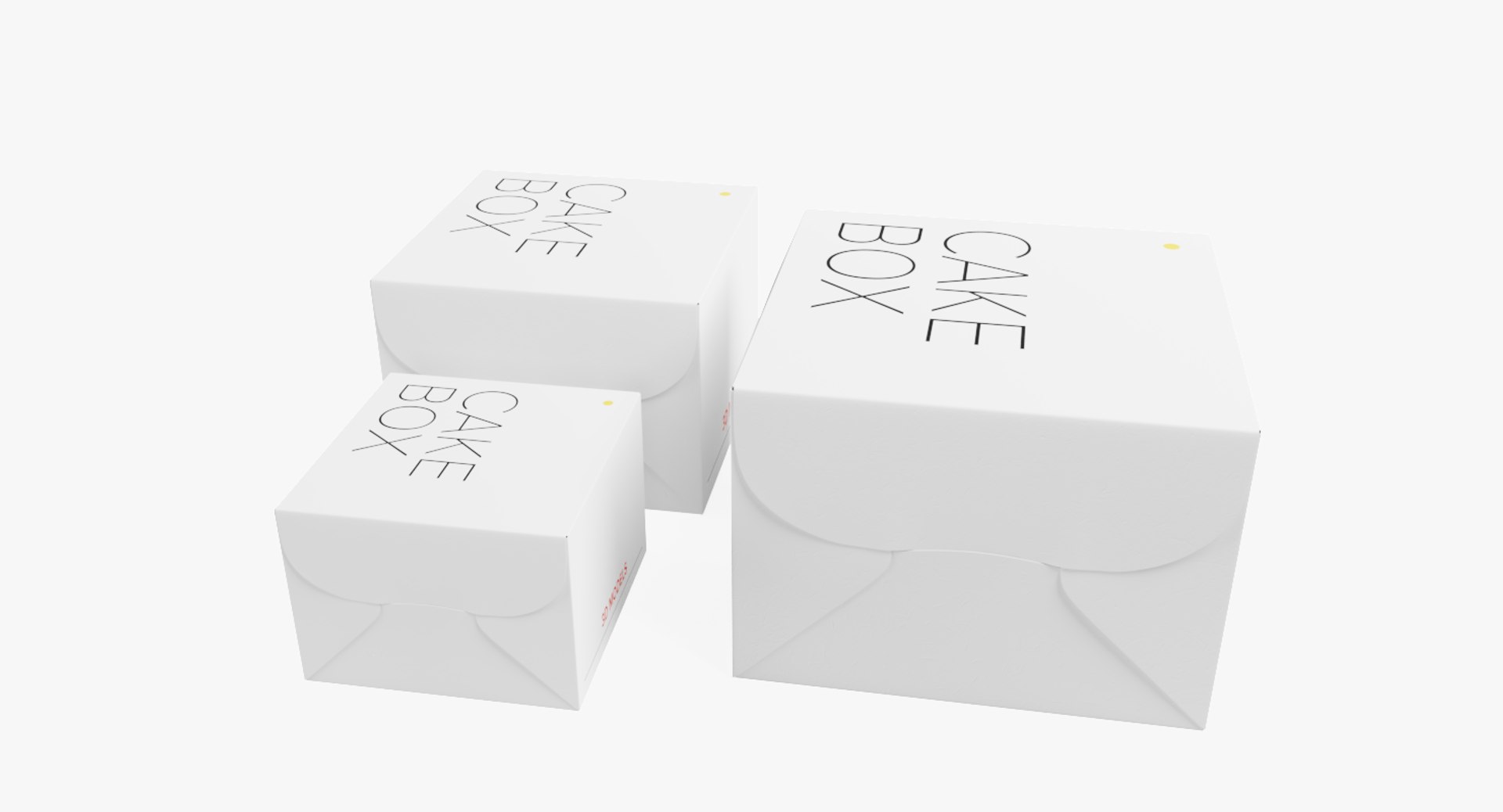 3D Cake Box - TurboSquid 1400830