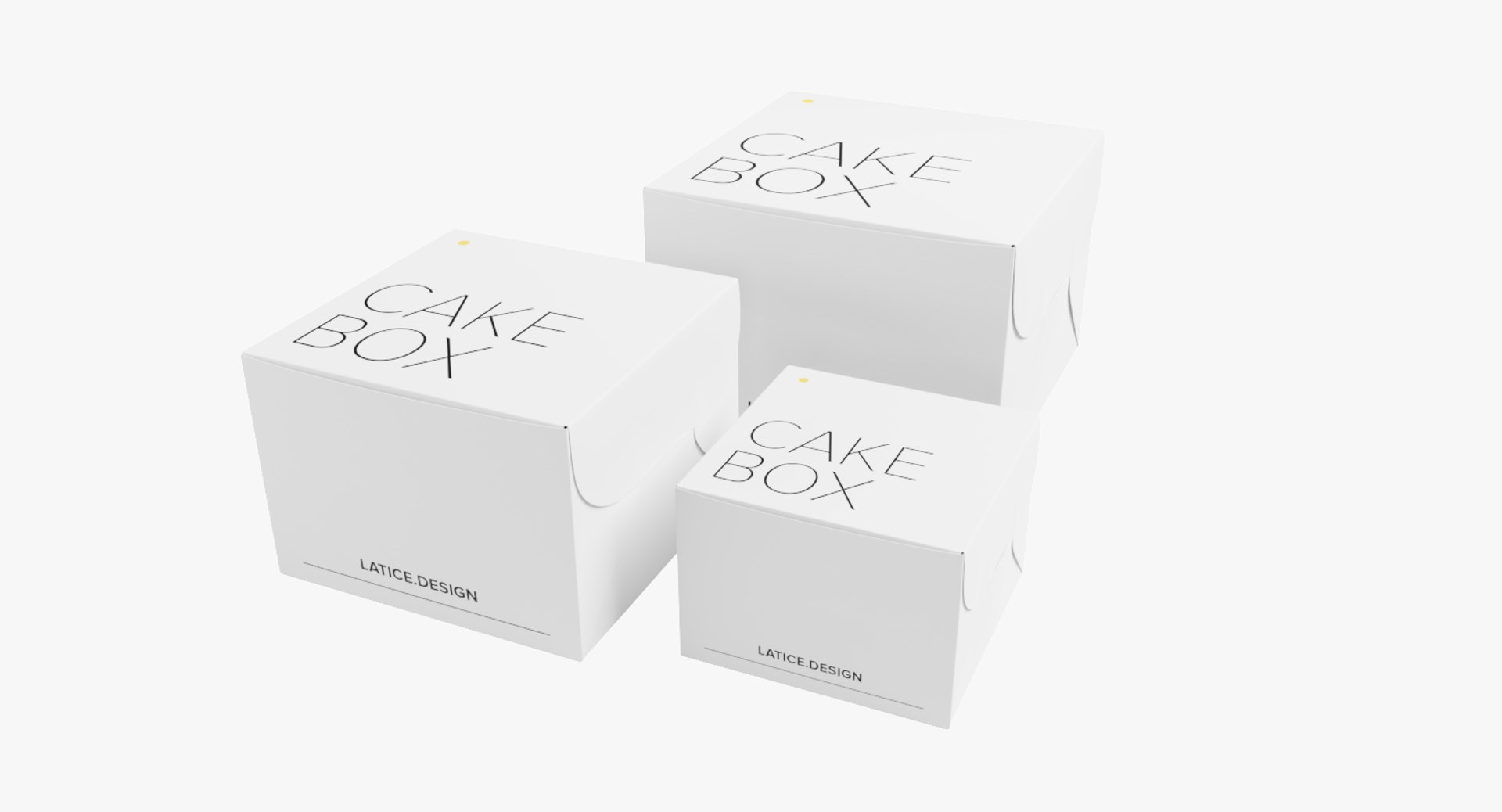 3D cake box - TurboSquid 1400830