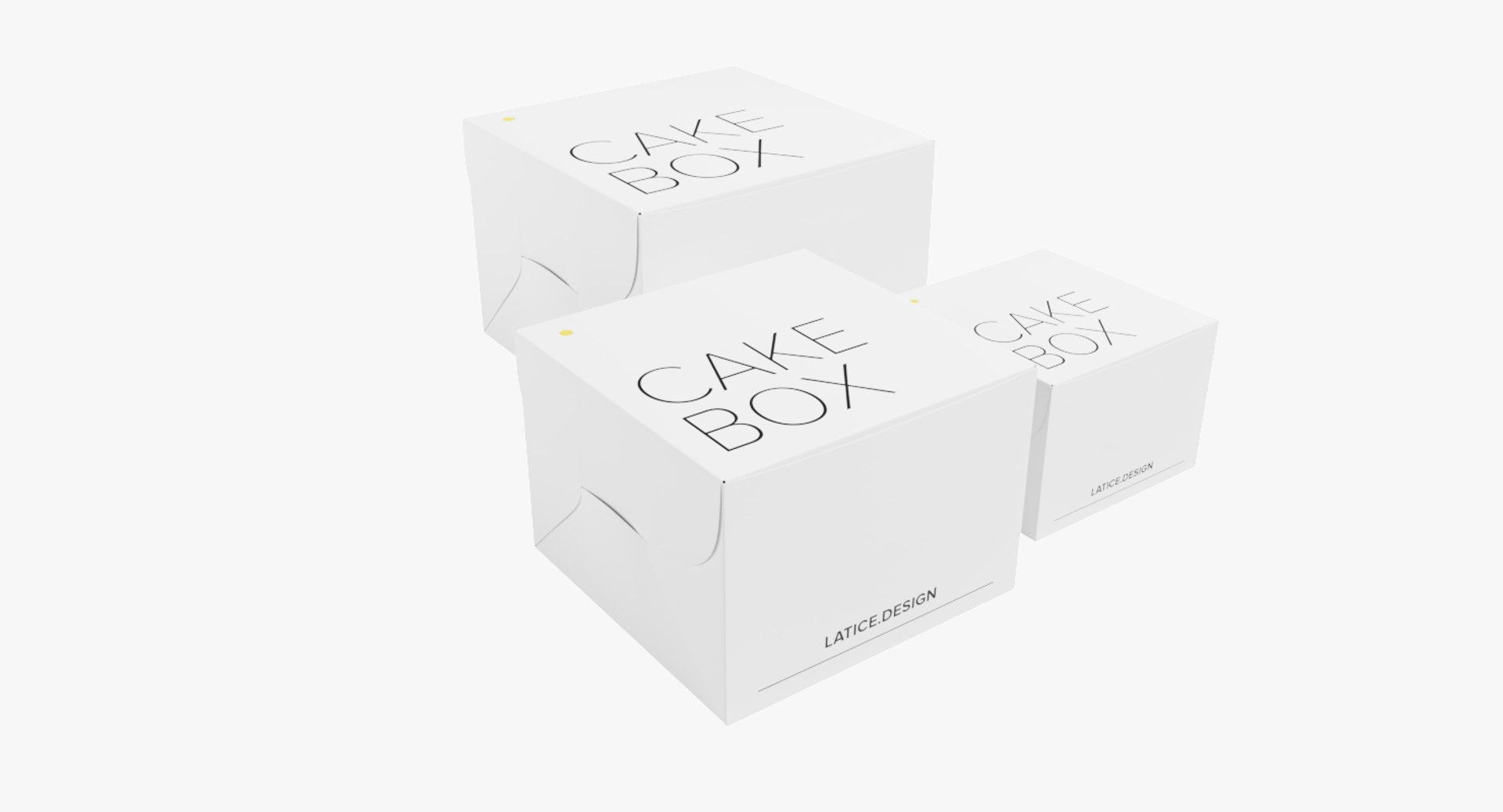 3D Cake Box - TurboSquid 1400830
