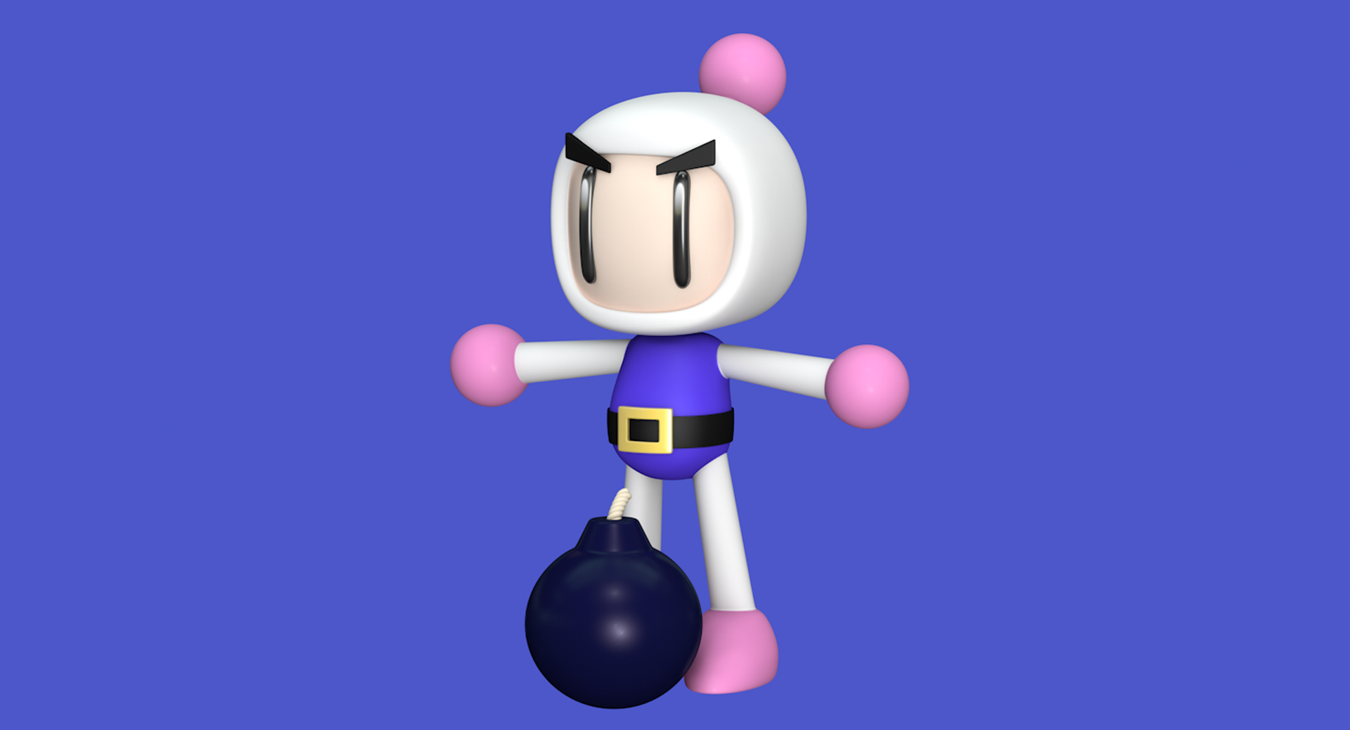 3D Shiron Bom Super Bomberman Model - TurboSquid 1383093