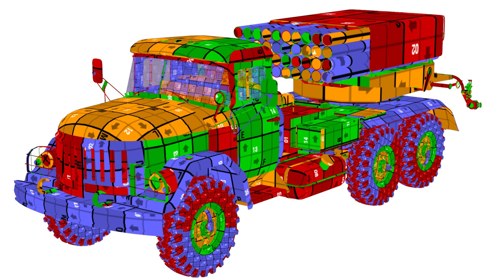 3D BM-21 Grad - TurboSquid 2199867