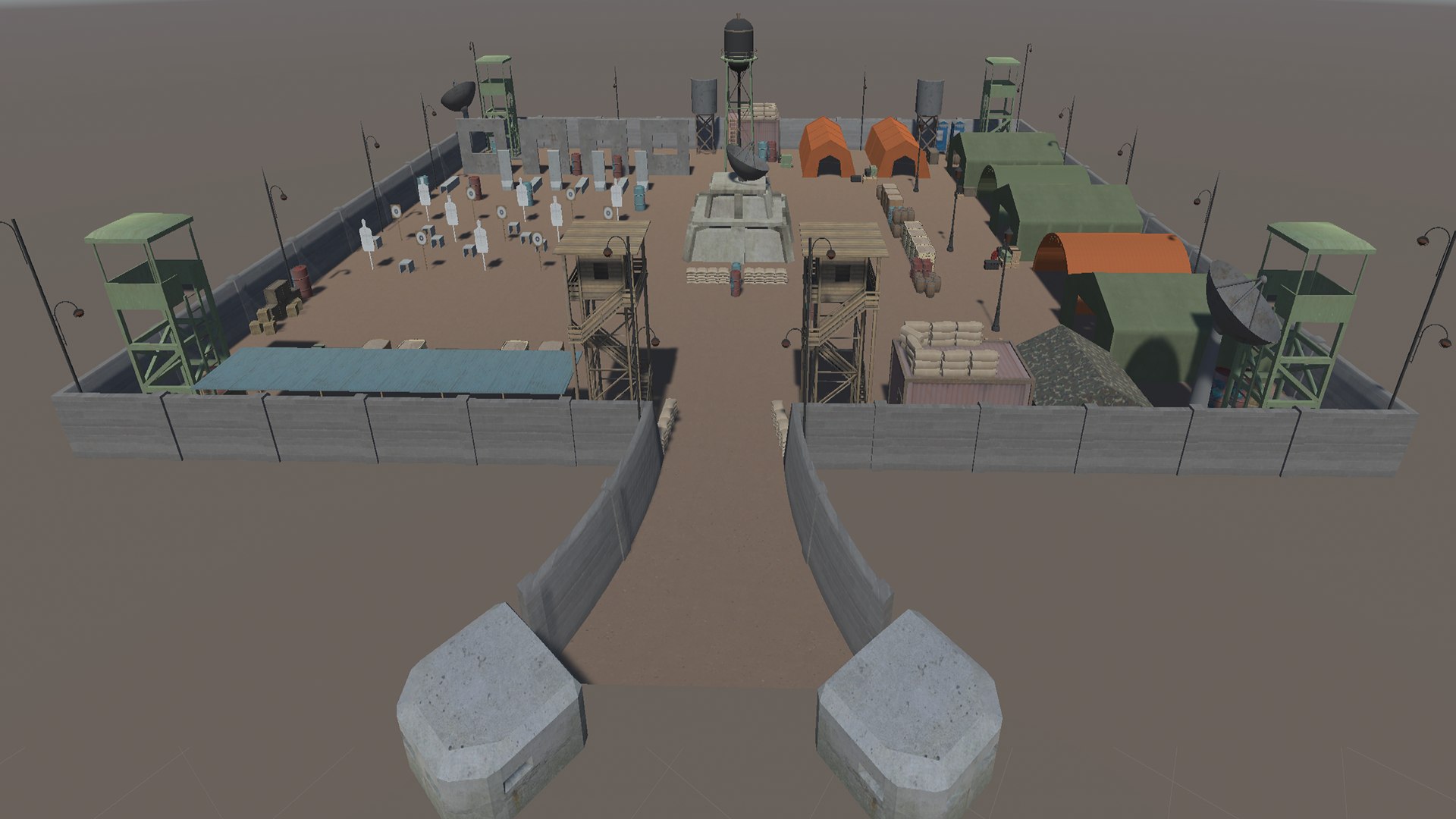 3D Low Poly Army Camp - TurboSquid 1763039