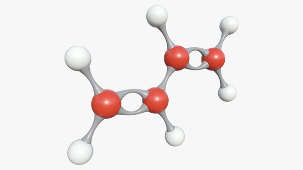 3D model Butadiene Molecule With PBR 4K 8K - TurboSquid 1942265