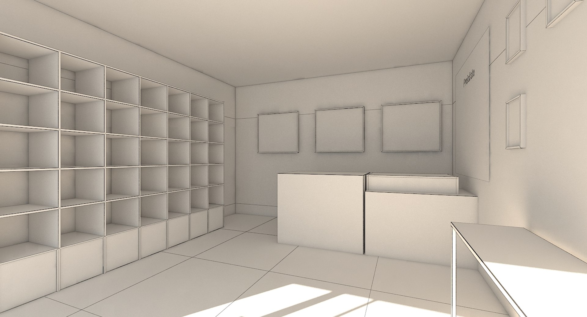 Line Stores Scene 3D Model - TurboSquid 1239084