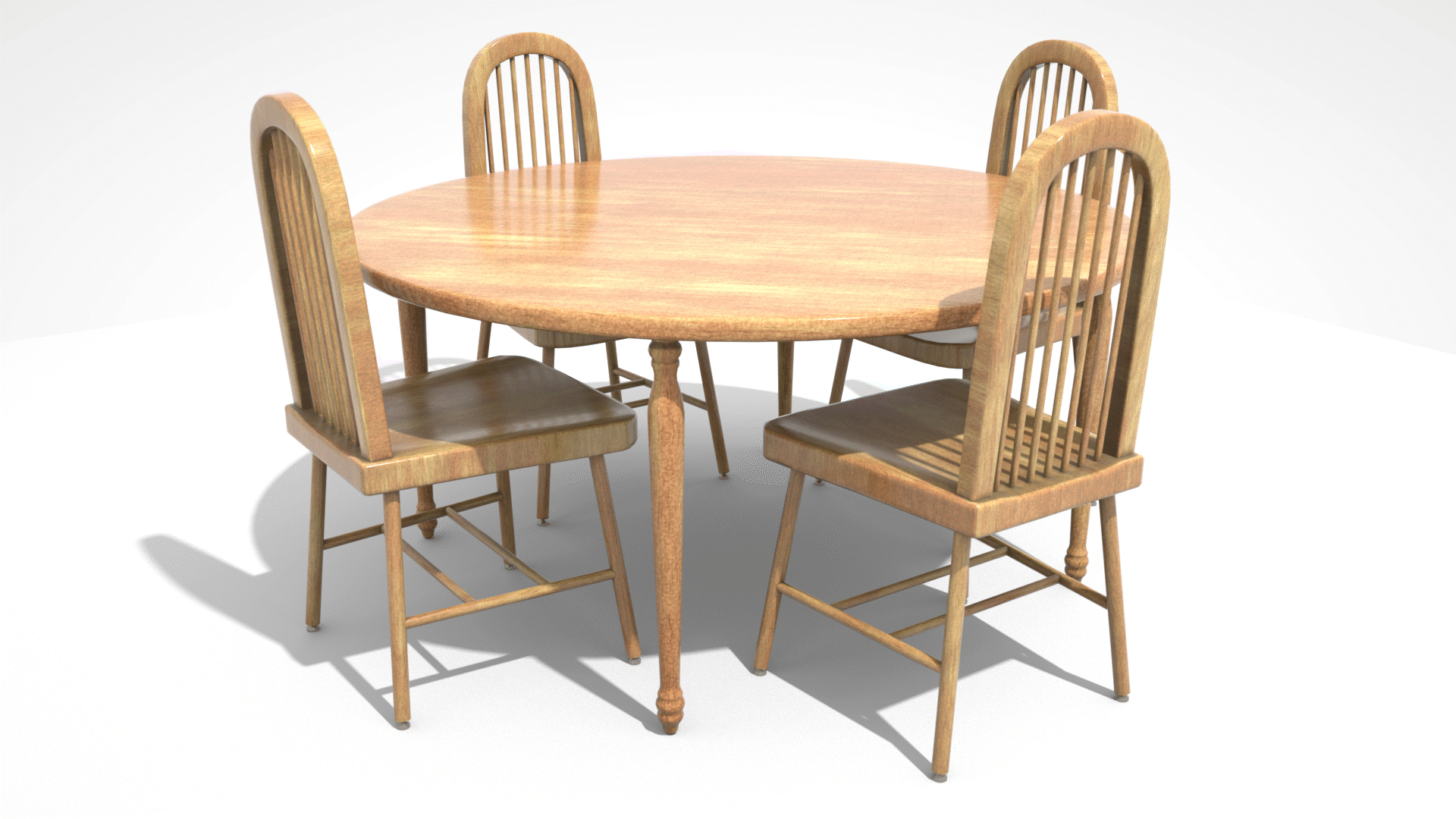 3D Dinner Table And Chairs - TurboSquid 1987522
