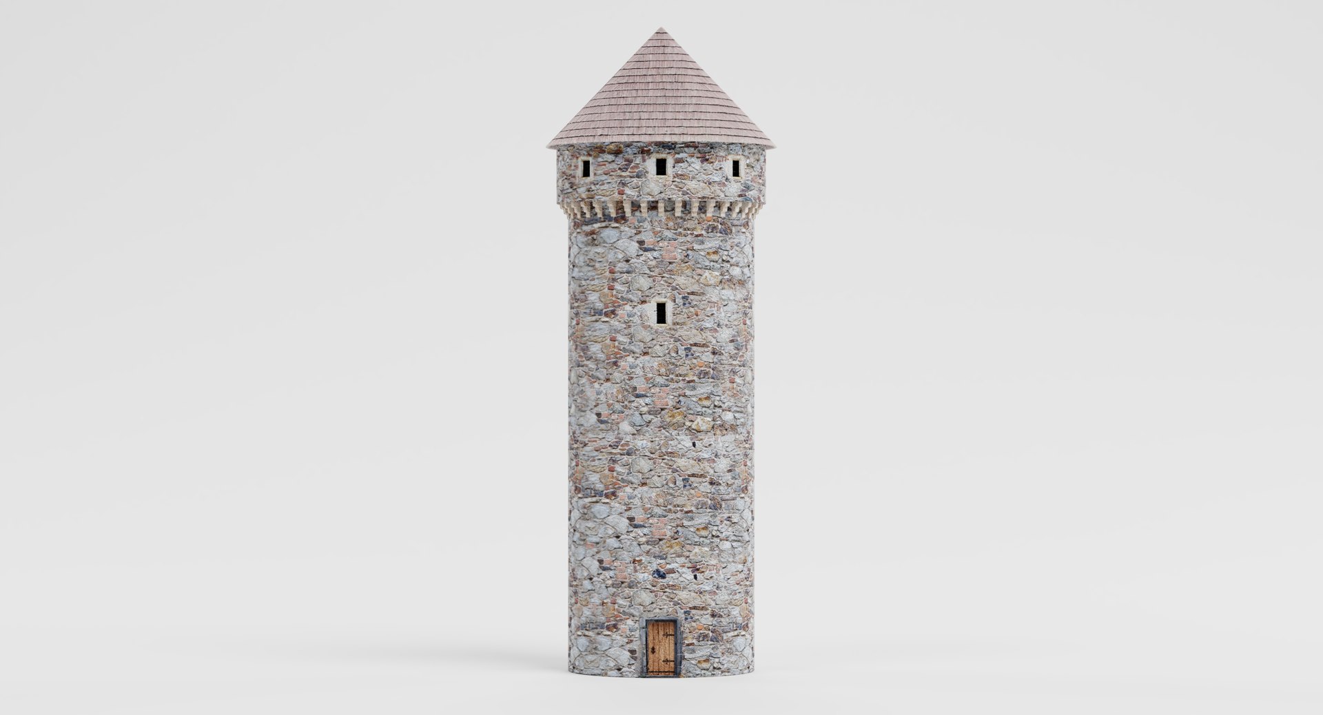 3D Medieval Tower Model - TurboSquid 1298242