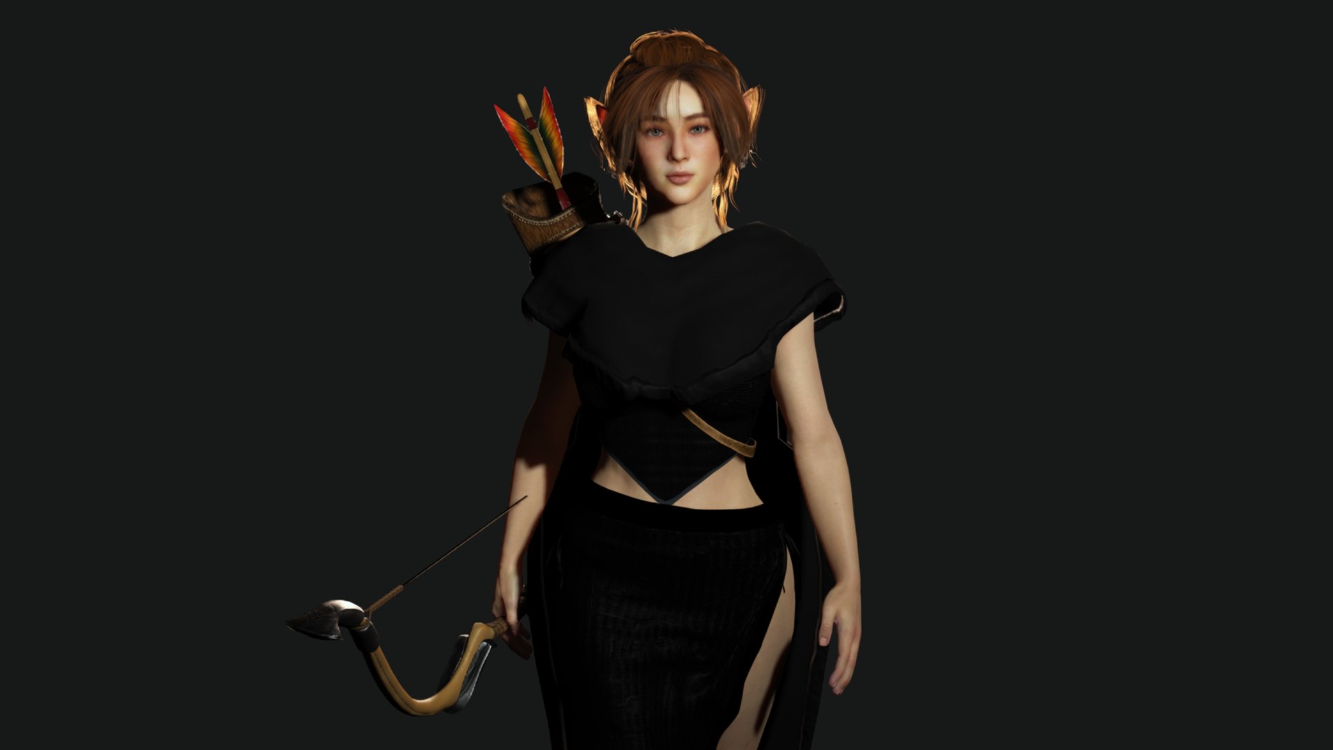 3D AAA 3D REALISTIC CHARACTER - BEAUTIFUL ELF FANTASY MEDIEVAL Model ...