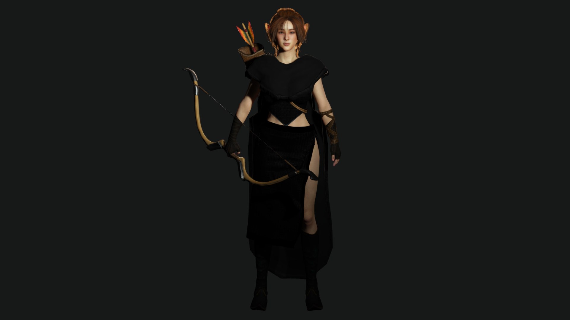 3D AAA 3D REALISTIC CHARACTER - BEAUTIFUL ELF FANTASY MEDIEVAL Model ...