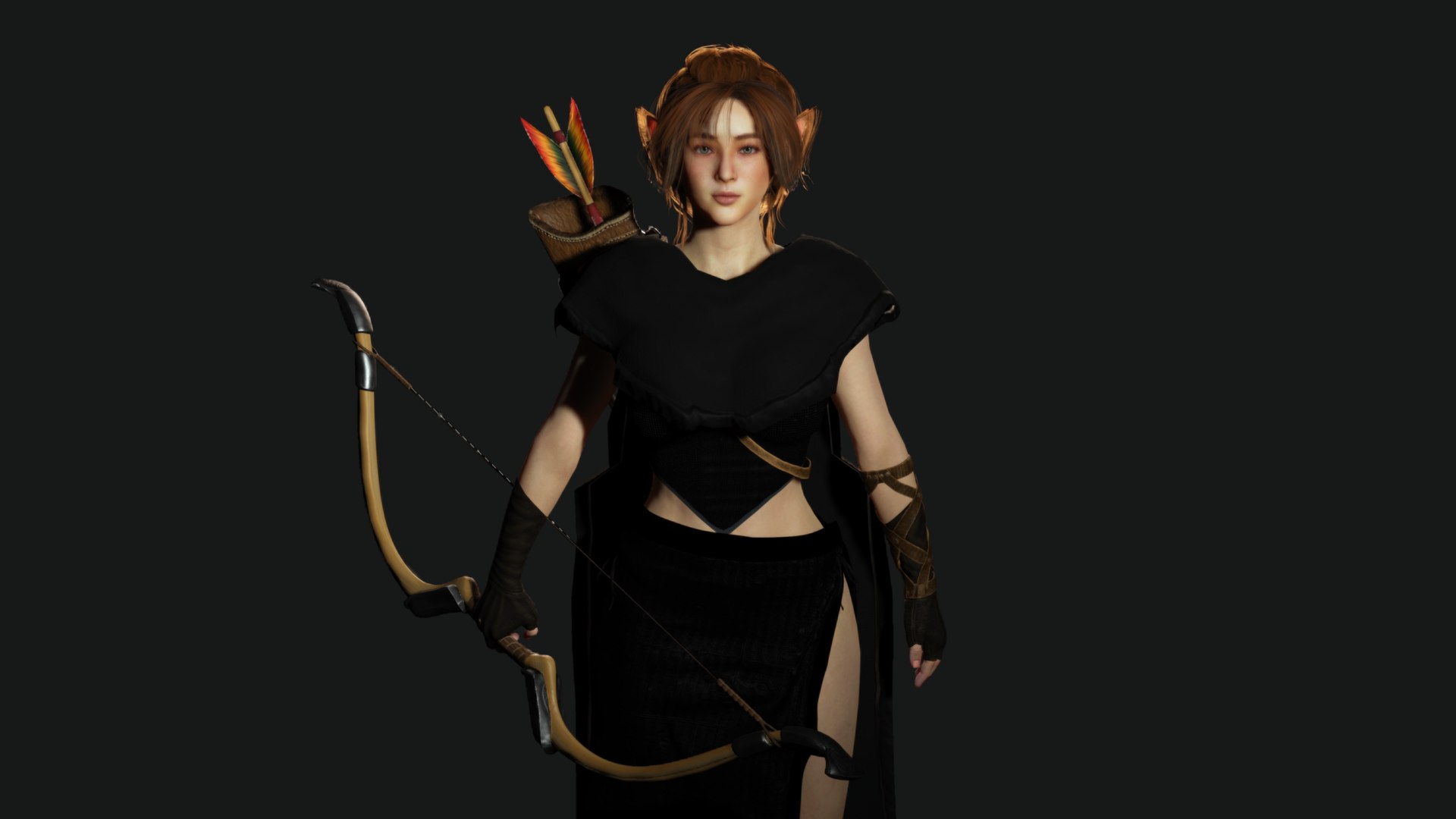 3D AAA 3D REALISTIC CHARACTER - BEAUTIFUL ELF FANTASY MEDIEVAL Model ...