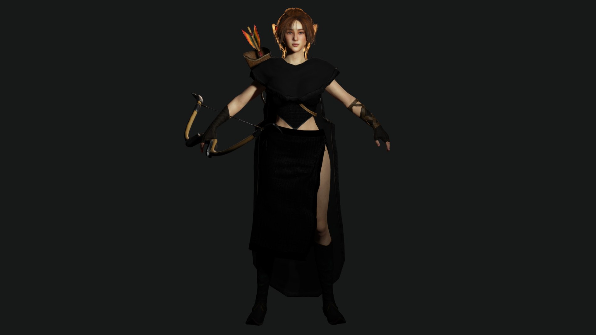 3D AAA 3D REALISTIC CHARACTER - BEAUTIFUL ELF FANTASY MEDIEVAL Model ...