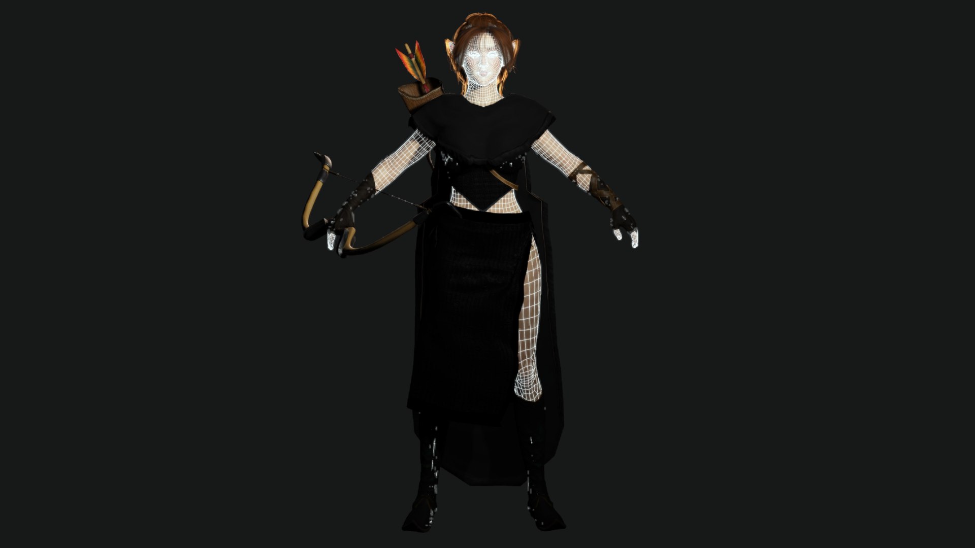 3D AAA 3D REALISTIC CHARACTER - BEAUTIFUL ELF FANTASY MEDIEVAL Model ...