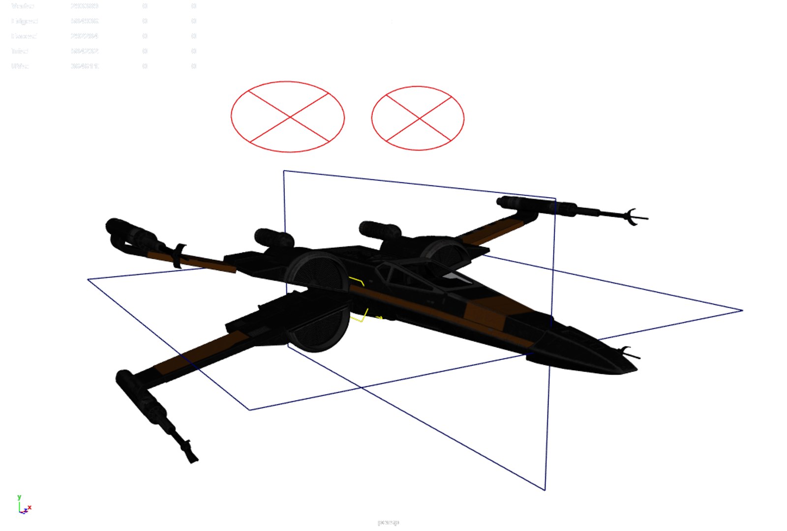 Star Wars Black T-70 X-Wing Starfighter BB-8 Rigged 3D Model ...