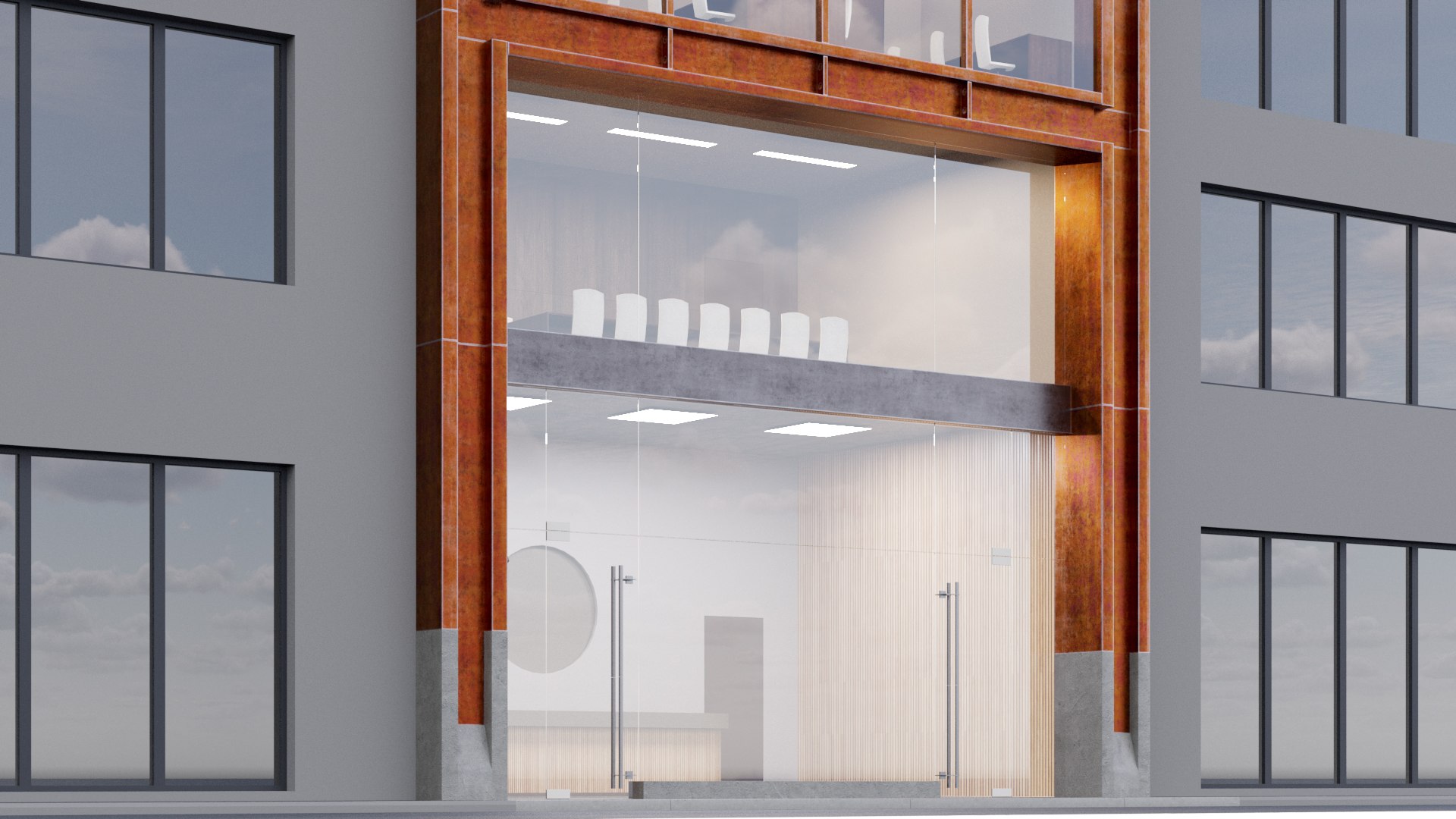 3D Modern Building Fasade 1 Model - TurboSquid 2288599