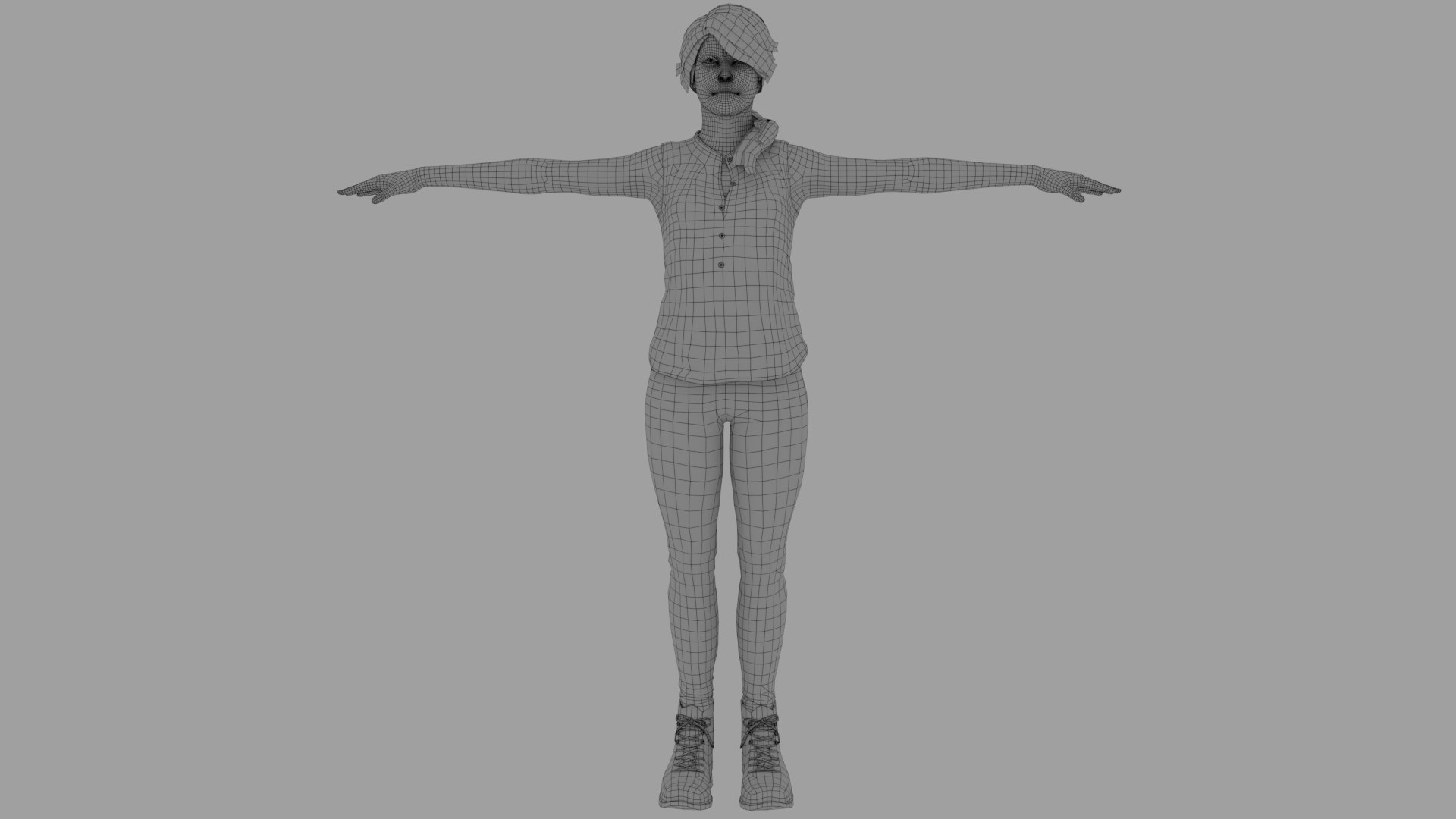 3D Character Female Rigged - TurboSquid 1671967