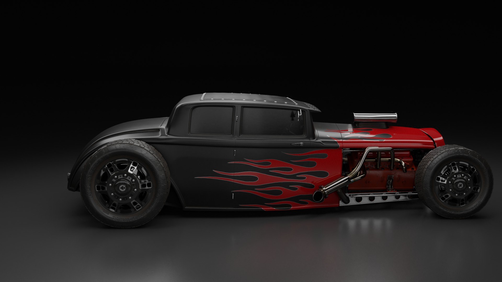 3D Ford 5 Window Hot Rod - TurboSquid 1790768