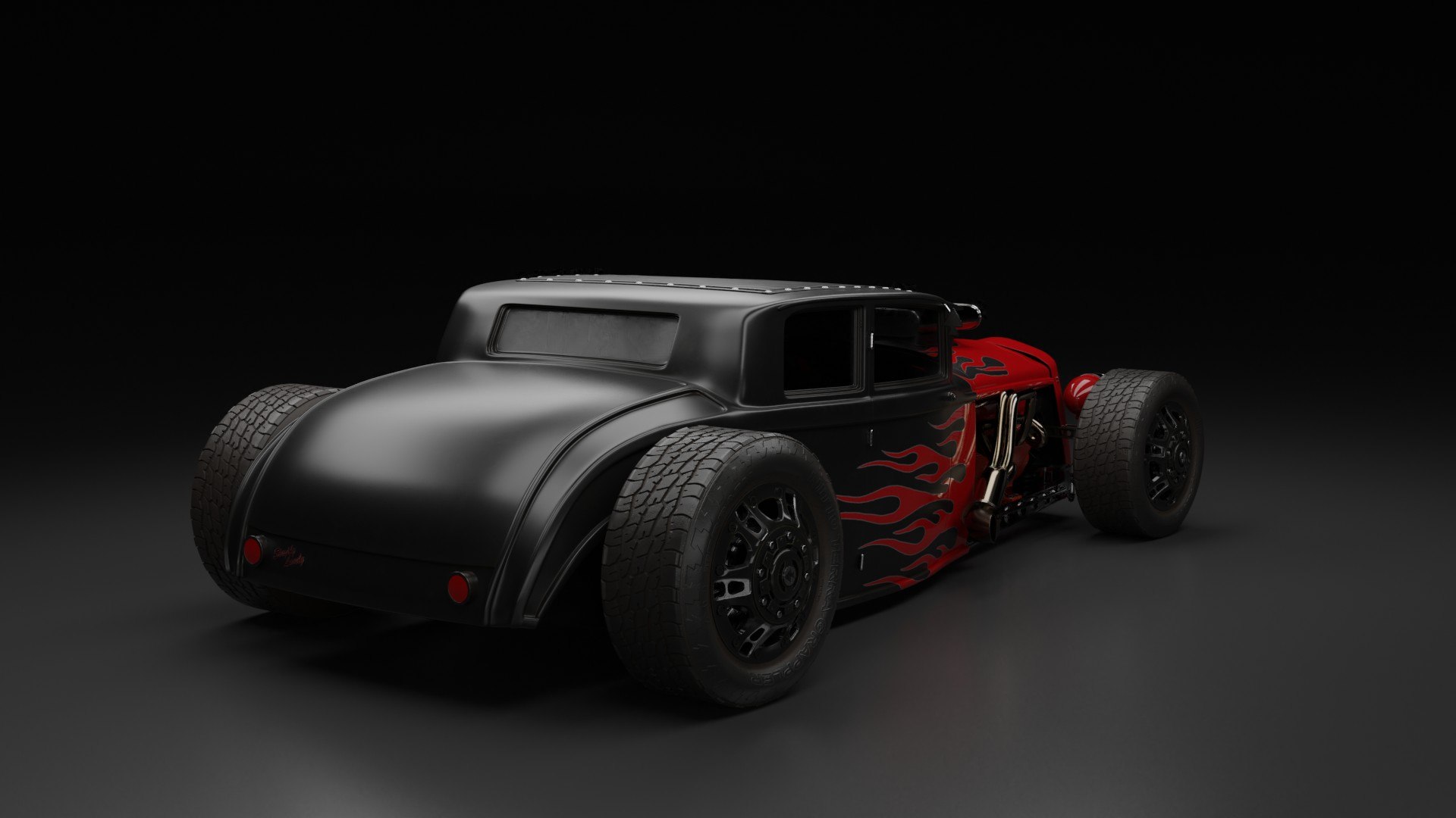 3D Ford 5 Window Hot Rod - TurboSquid 1790768