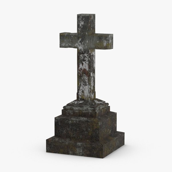 modelo 3d Lápida crosse 03 - TurboSquid 1160375