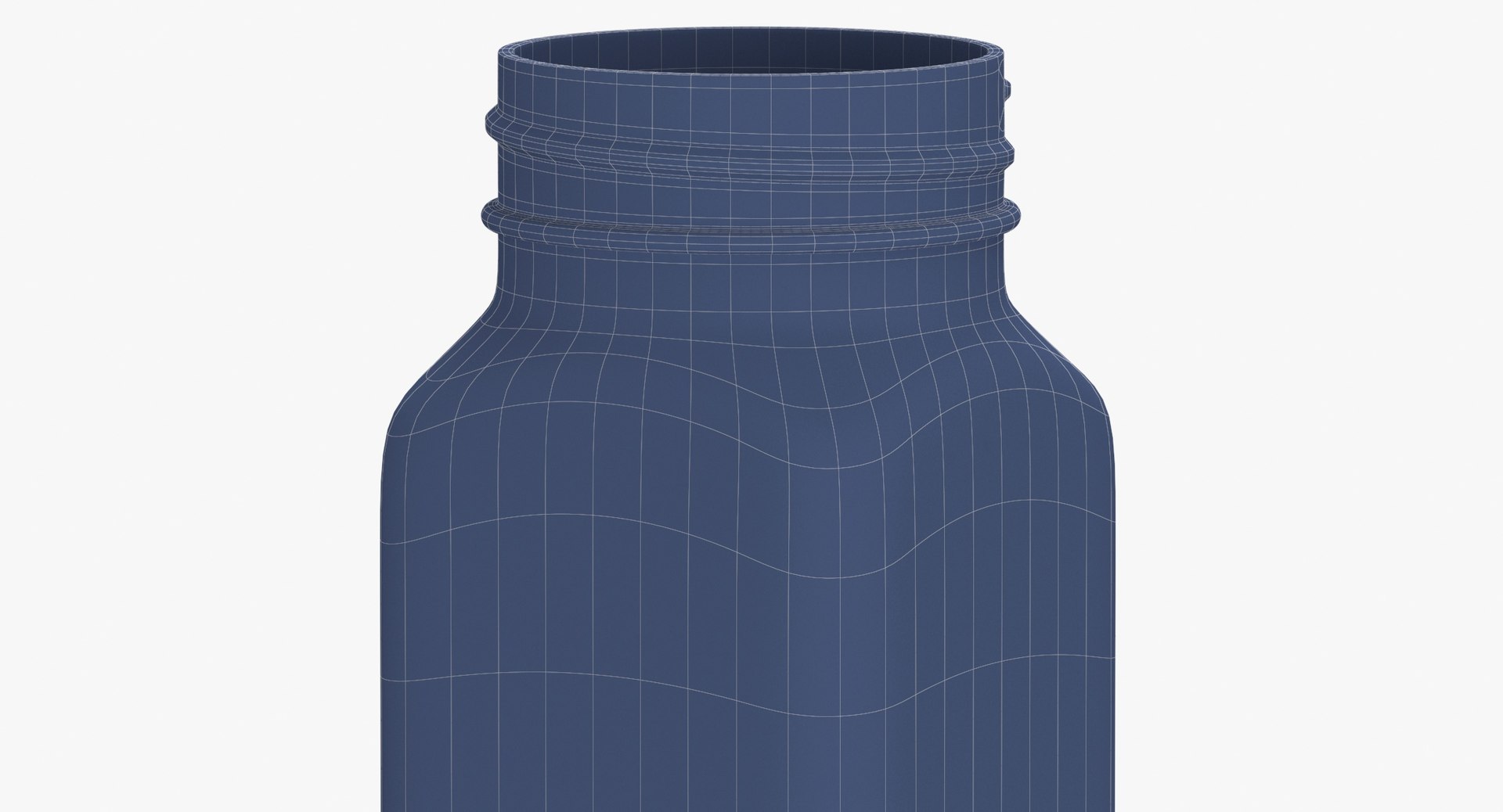 3D Plastic Square Bottle 4oz - TurboSquid 1656116