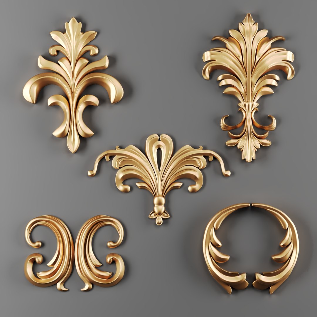 Trim Ornament 141 Model - TurboSquid 2212438