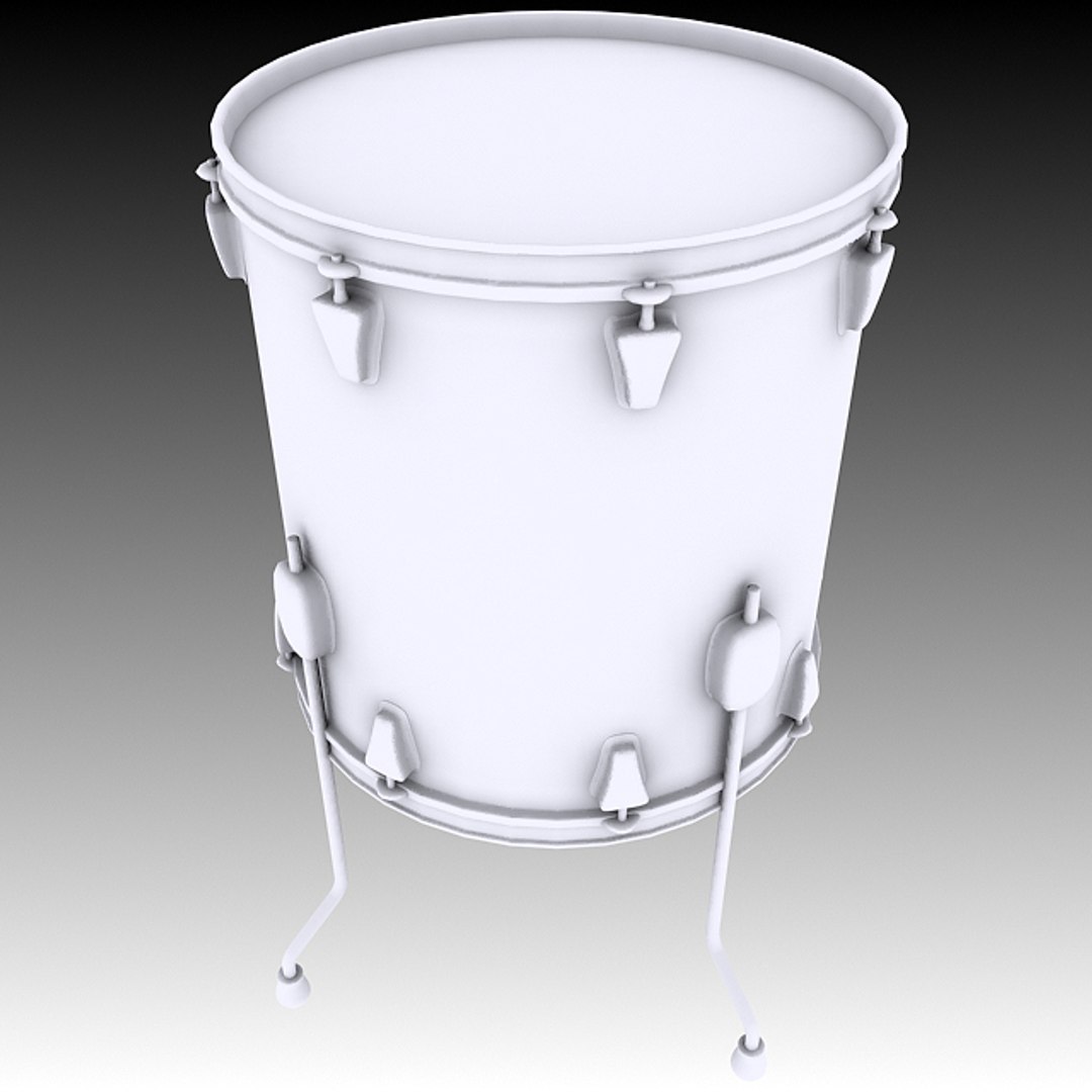 3D Floor Tom Drum - TurboSquid 1301071
