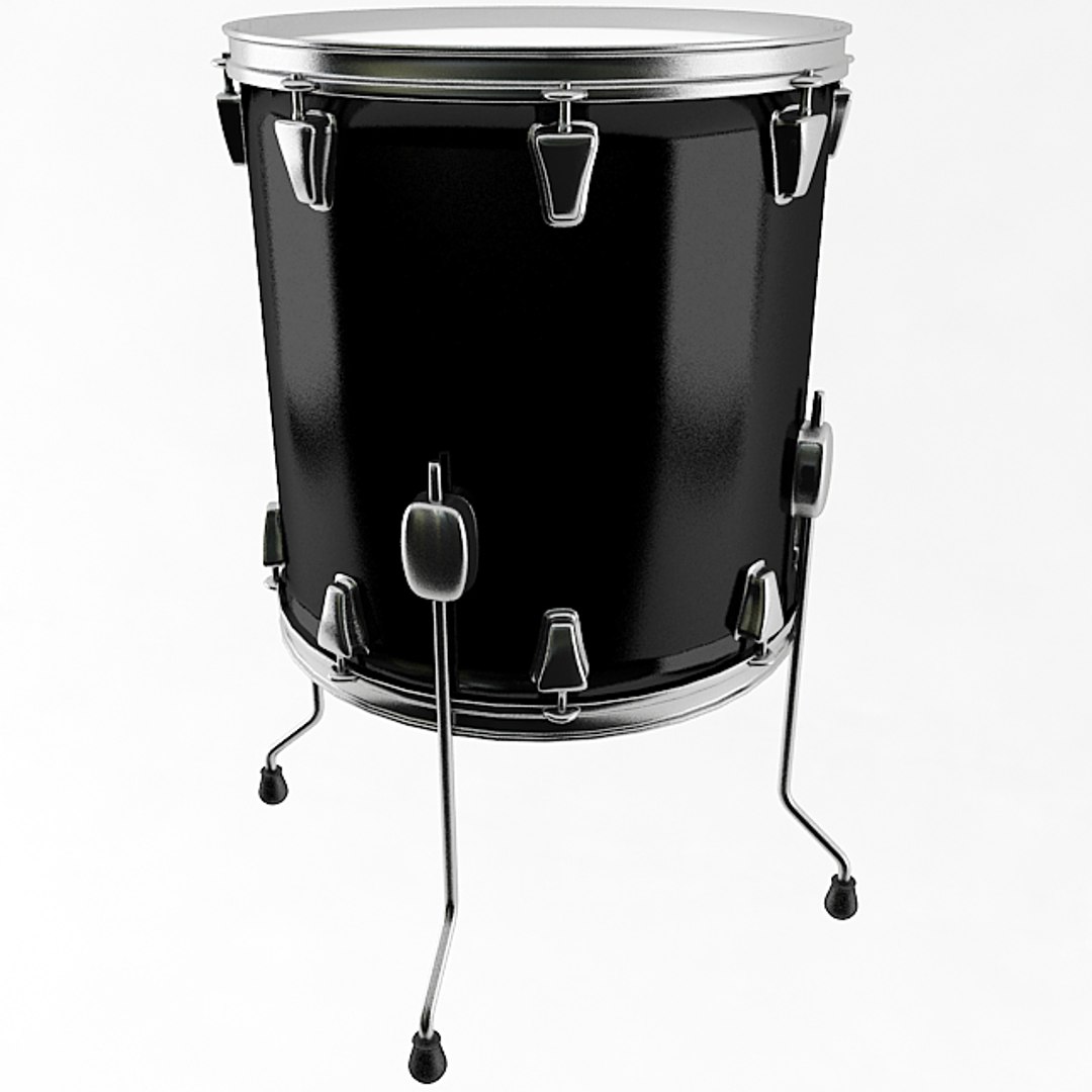 3D floor tom drum - TurboSquid 1301071