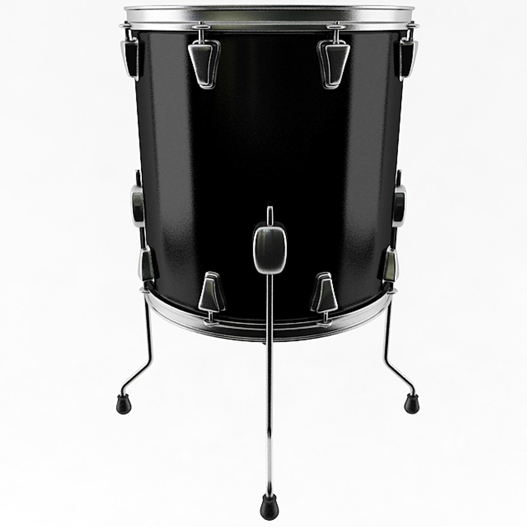 3D Floor Tom Drum - TurboSquid 1301071