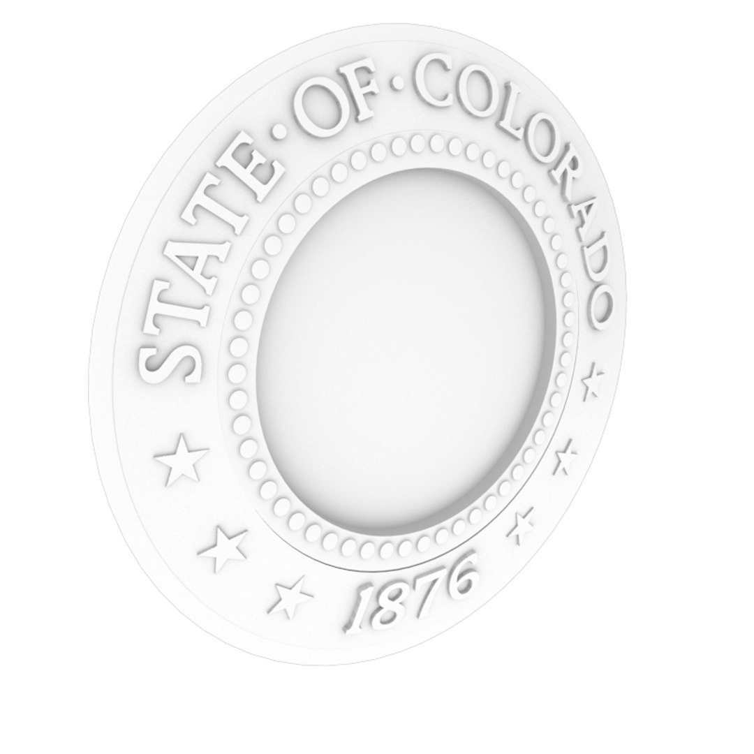 Colorado state seal 3D model - TurboSquid 1291867