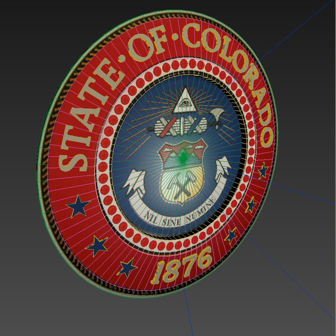 Colorado state seal 3D model - TurboSquid 1291867