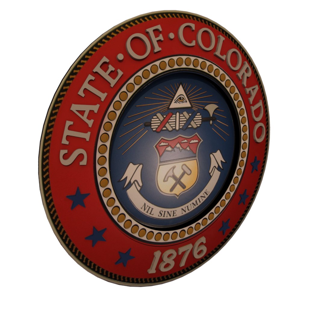 Colorado state seal 3D model - TurboSquid 1291867