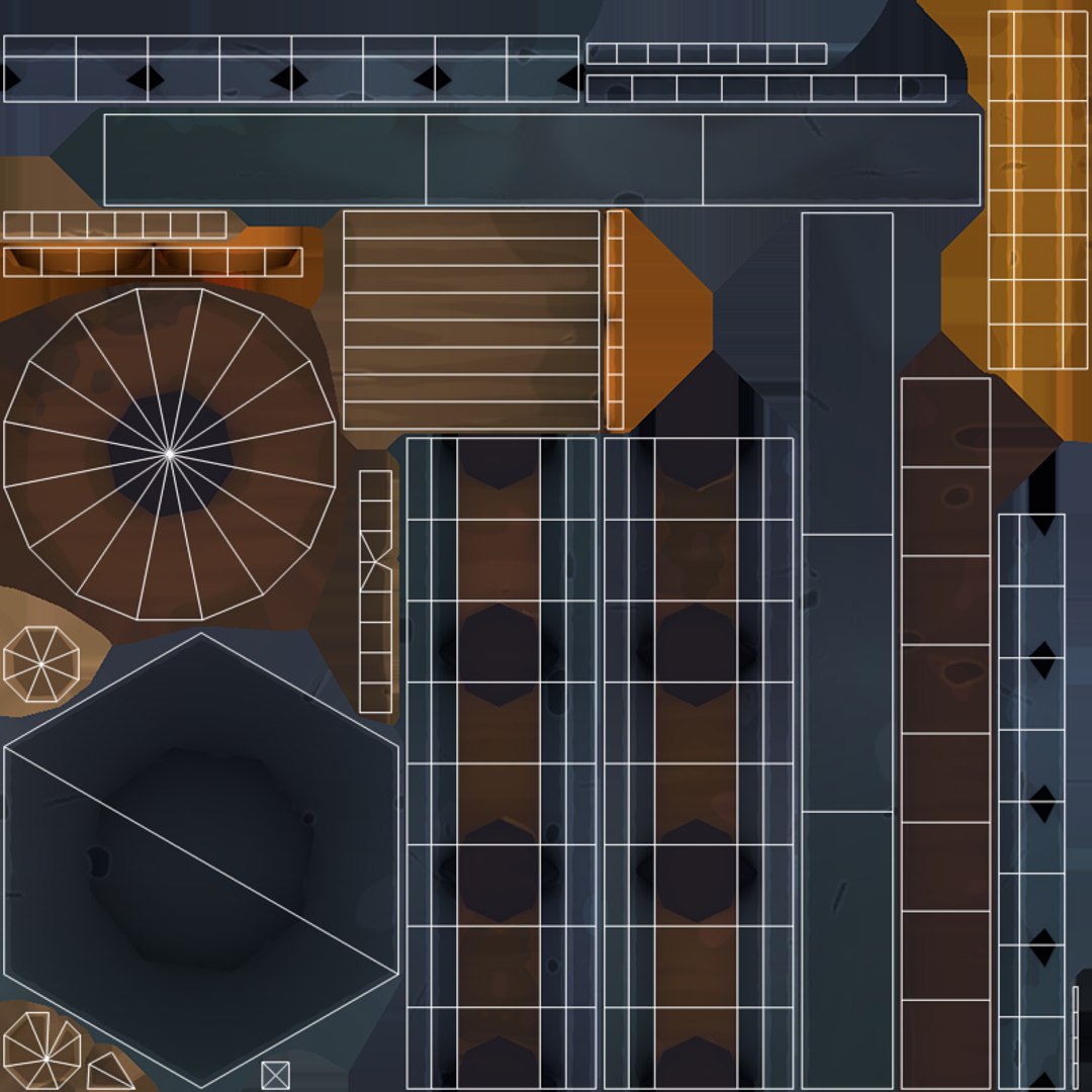 3D Stylized Wall Level 02 - PBR Game Ready - TurboSquid 2050029