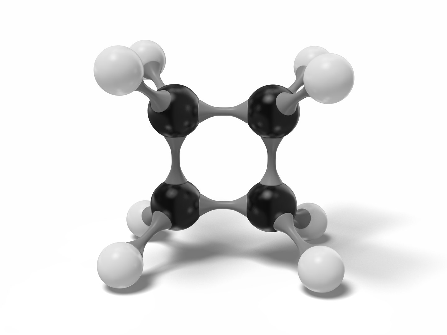 Cyclobutane Molecule C4h8 Modeled 3D - TurboSquid 1540071