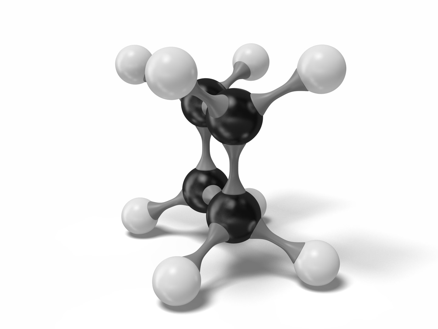Cyclobutane Molecule C4h8 Modeled 3D - TurboSquid 1540071