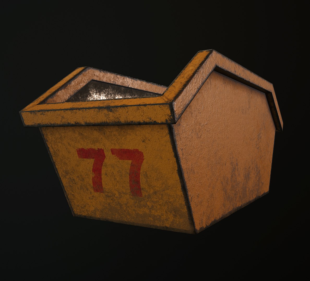 3d Model Dumpster Prop Industrial