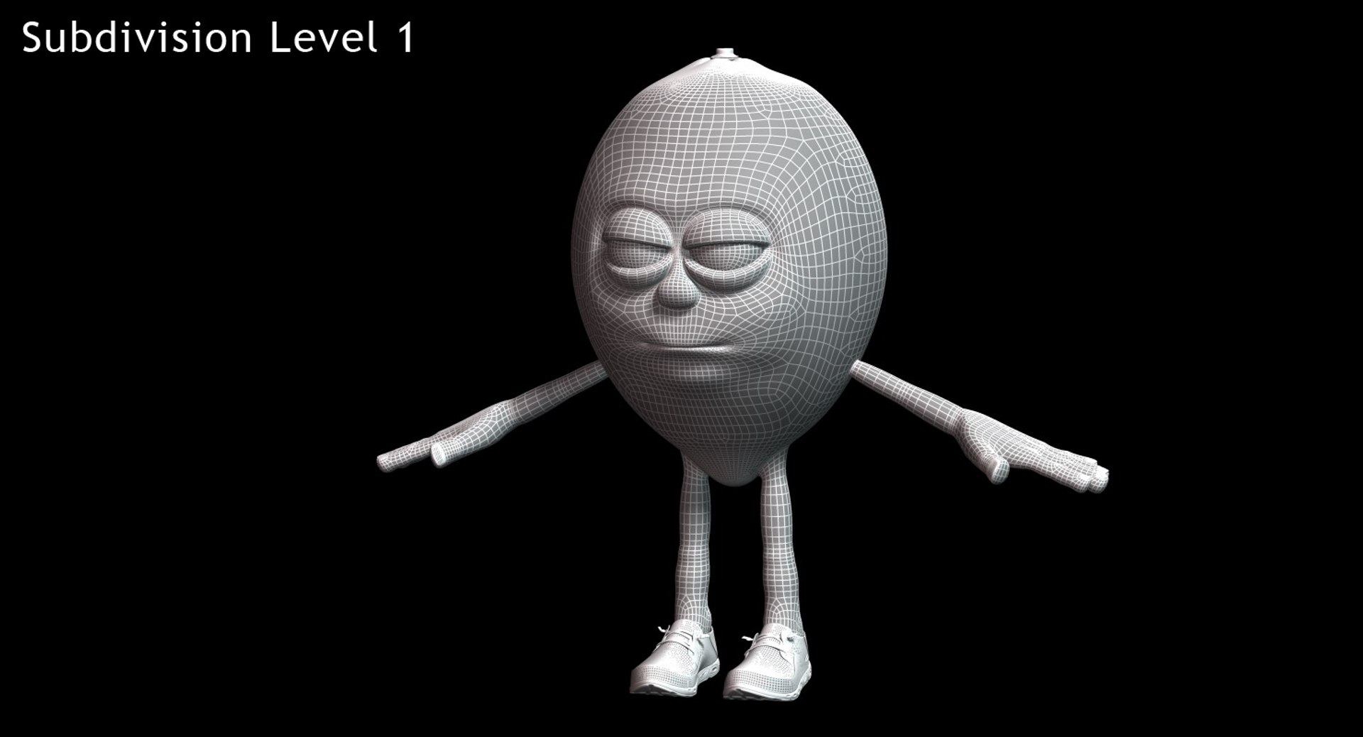 3D Lemon Cartoon Character Fruit - TurboSquid 1296897