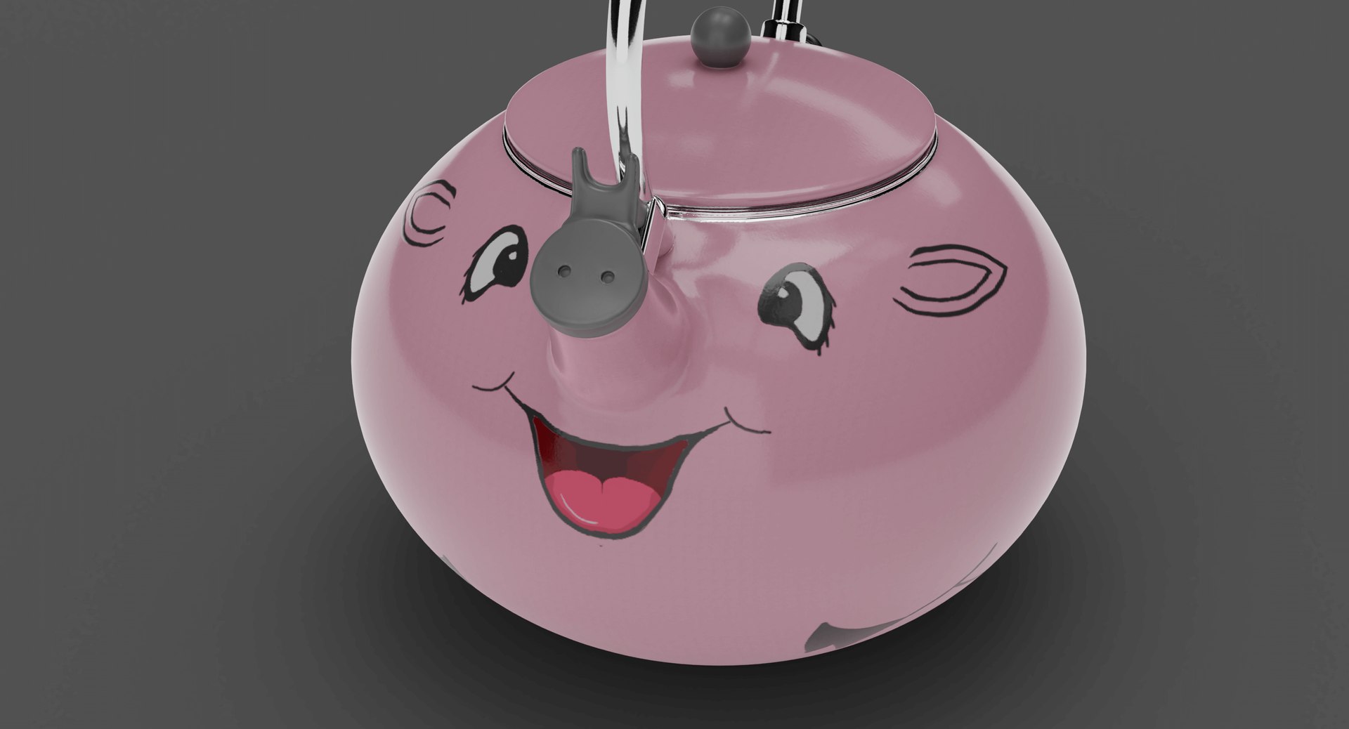 Piggy tea kettle decoration 3D - TurboSquid 1360293
