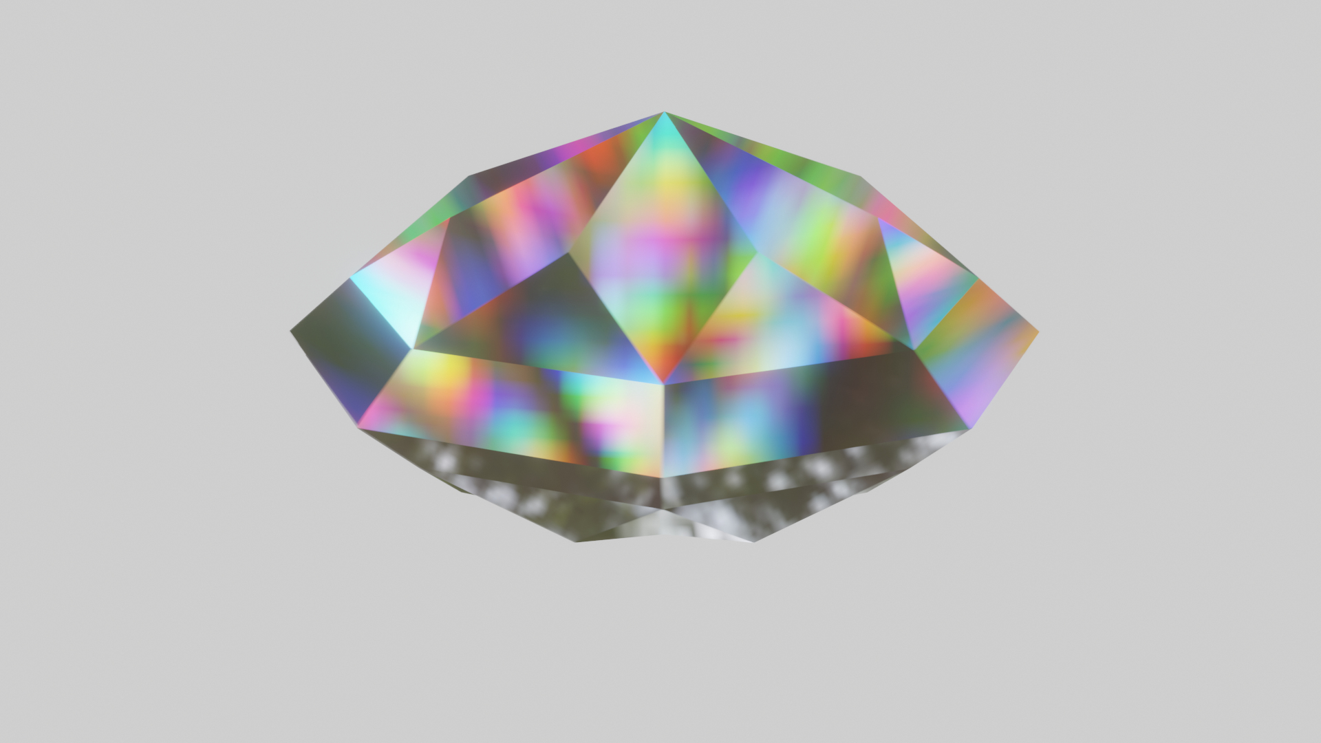 Cross Rose Cut Diamond 3D Model - TurboSquid 1848225