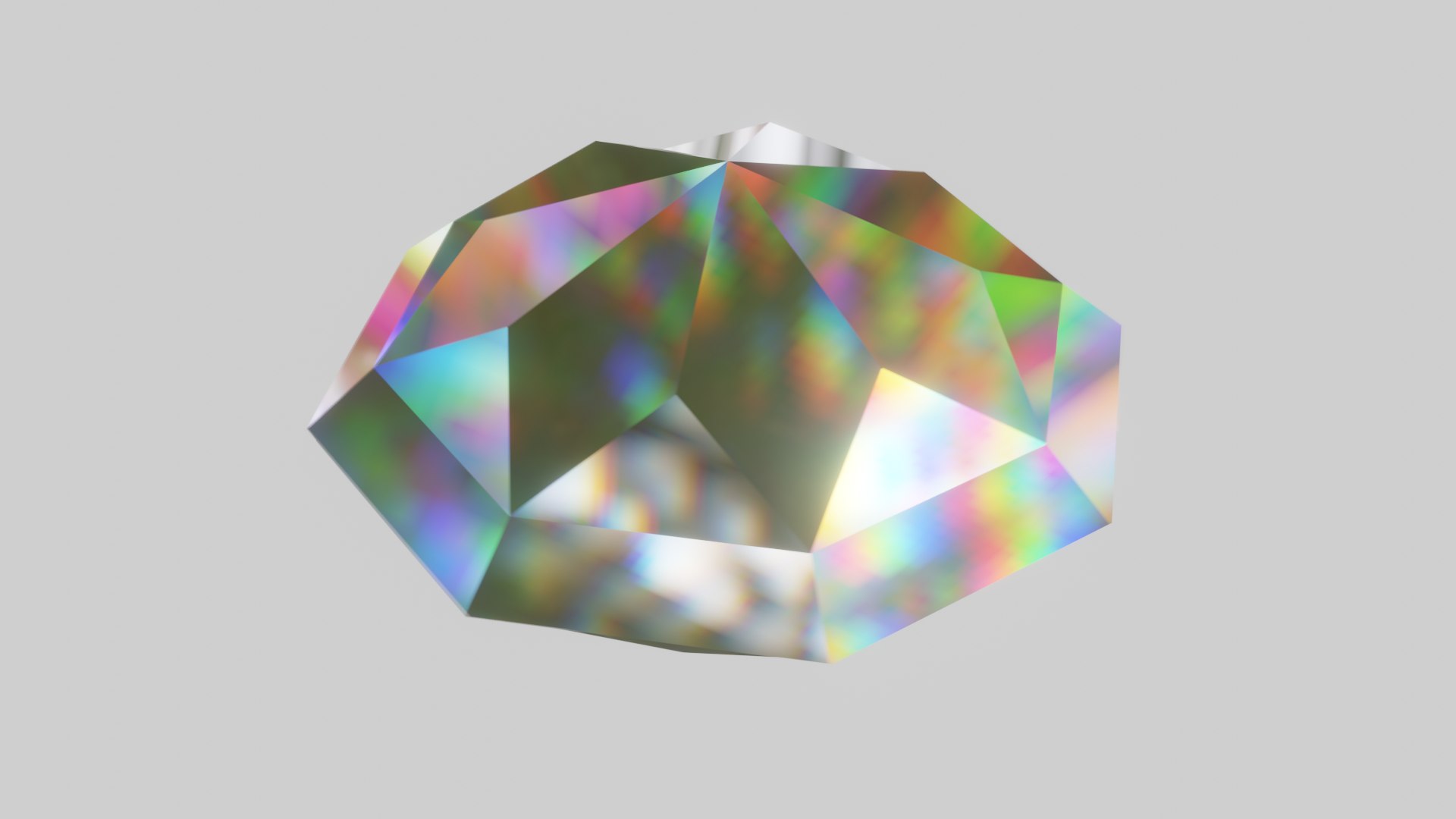 Cross Rose Cut Diamond 3D Model - TurboSquid 1848225