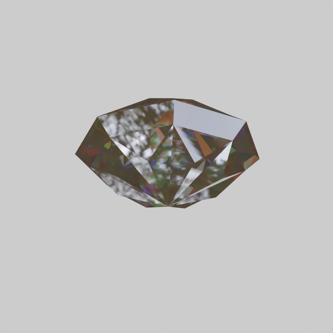 Cross Rose Cut Diamond 3D Model - TurboSquid 1848225