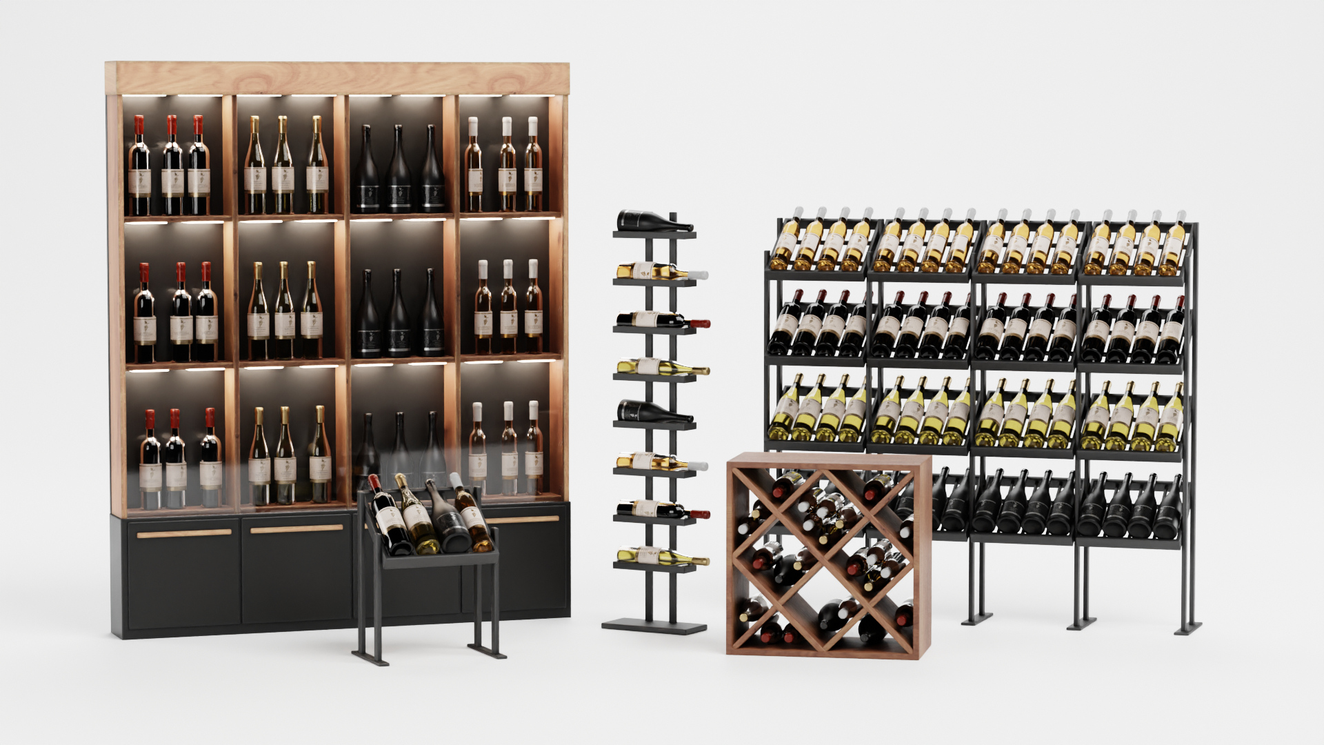 Wines On Racks Model - TurboSquid 2014002