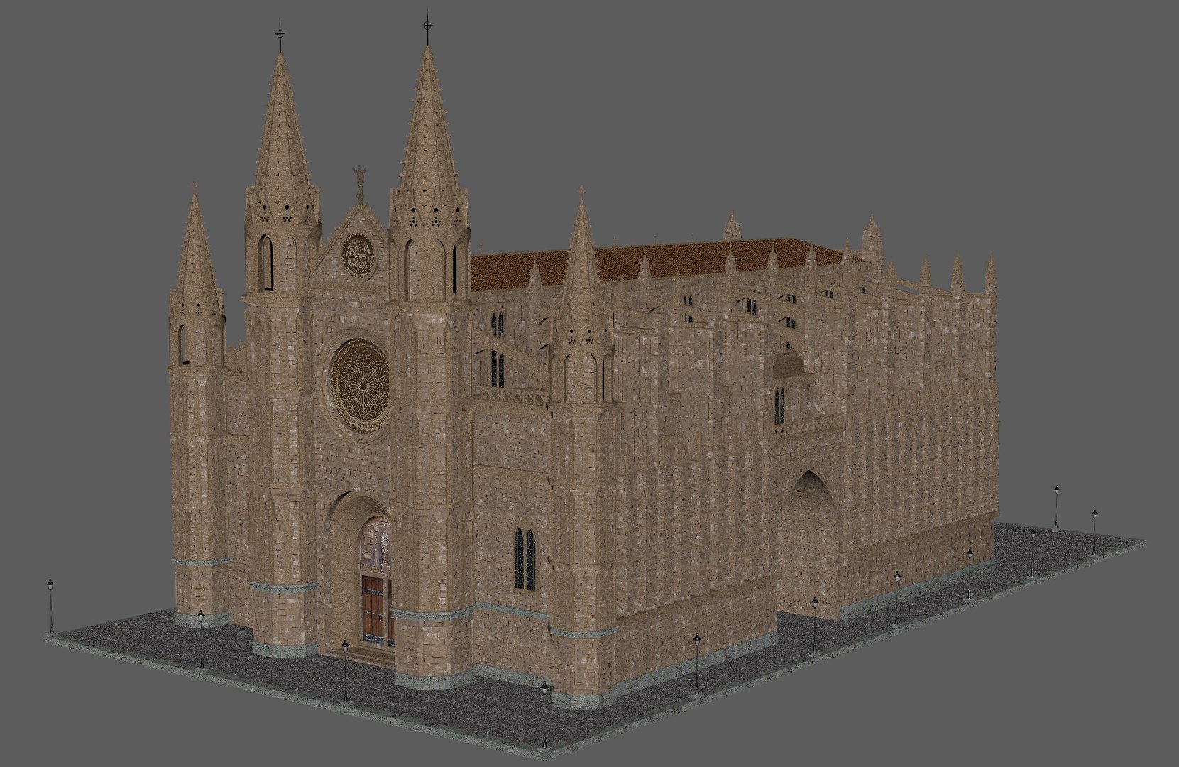 Cathedral Mallorca Spain 3D Model - TurboSquid 1252500